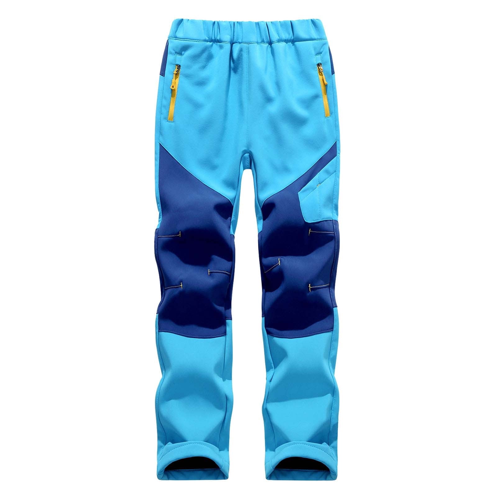 Kids' Softshell Ski Pants Waterproof Warm Fleece-Lined Snow Pants ...