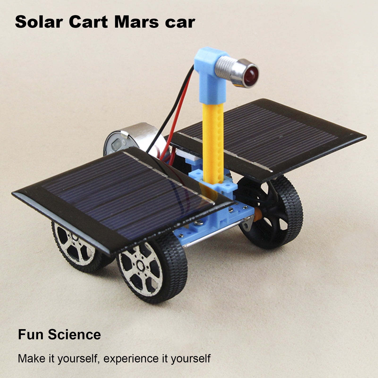 Kids Solar Mars Rover Toy DIY Assembly Solar Powered Planet Explorer ...