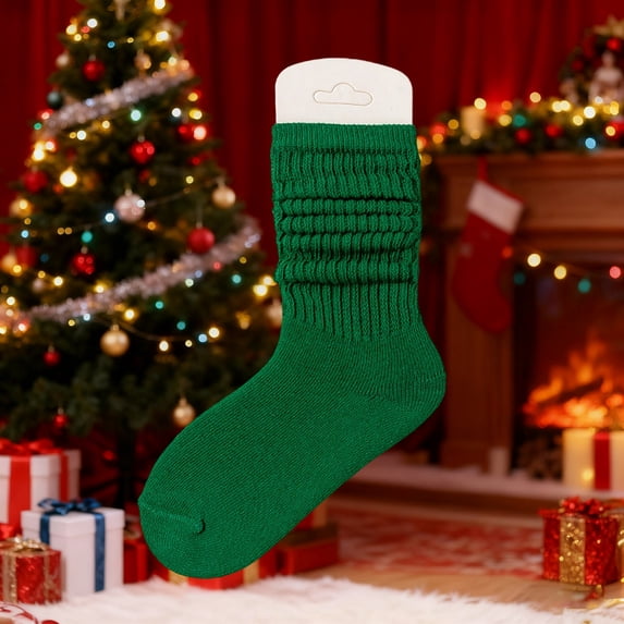 Kids' Solid Color Mid-Crew Stackable Socks - Soft Cotton Blend, Cozy ...