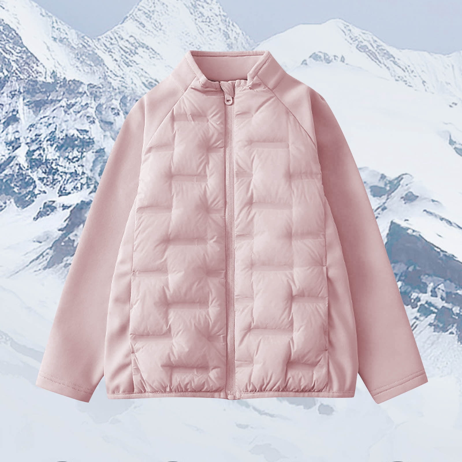 Kids Solid Color Warm Down Jacket, Puffer Coat, for Everyday Layering ...