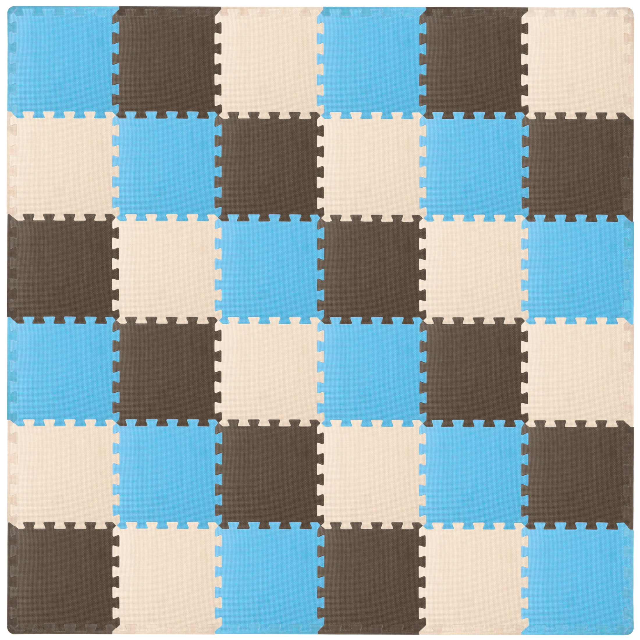 ProSource Kids Solid Colors Foam Puzzle Floor Play Mat, 36 or 16 tiles ...