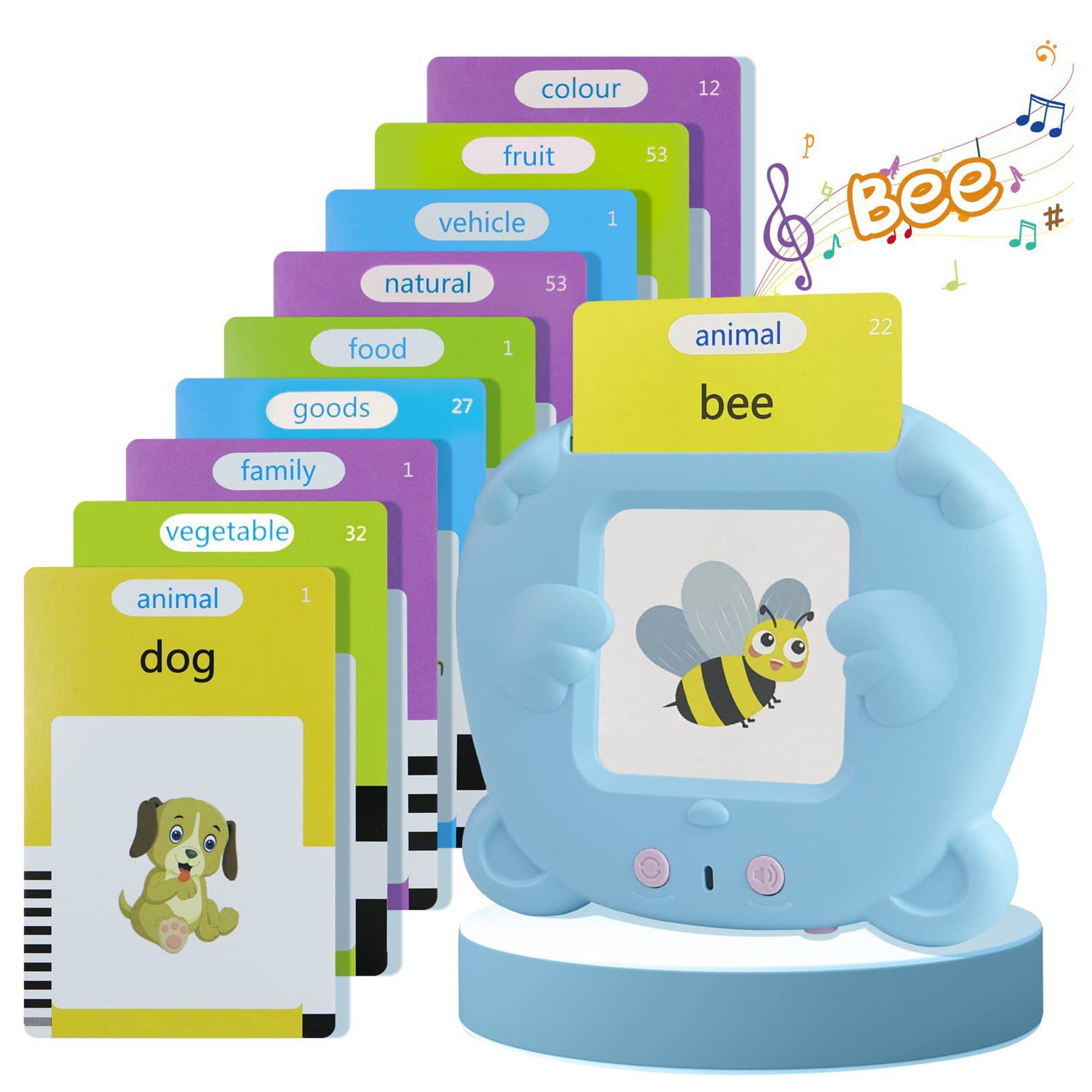Kids Spanish & English Toddler Talking Flash Cards with 224 Sight Words ...