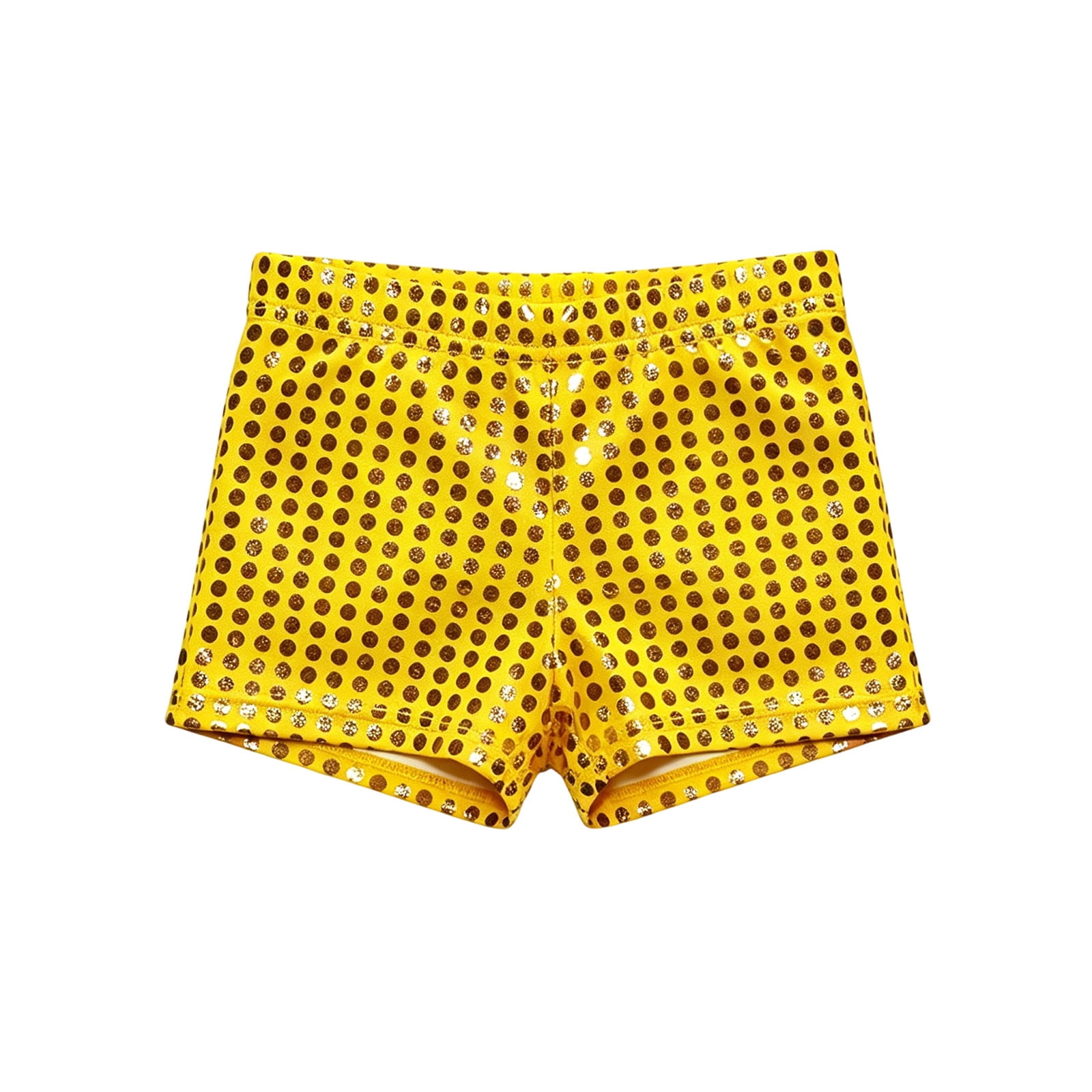 Kids Sparkling Dotty Stage Shorts for Girls and Boys Glimmering Sequin ...