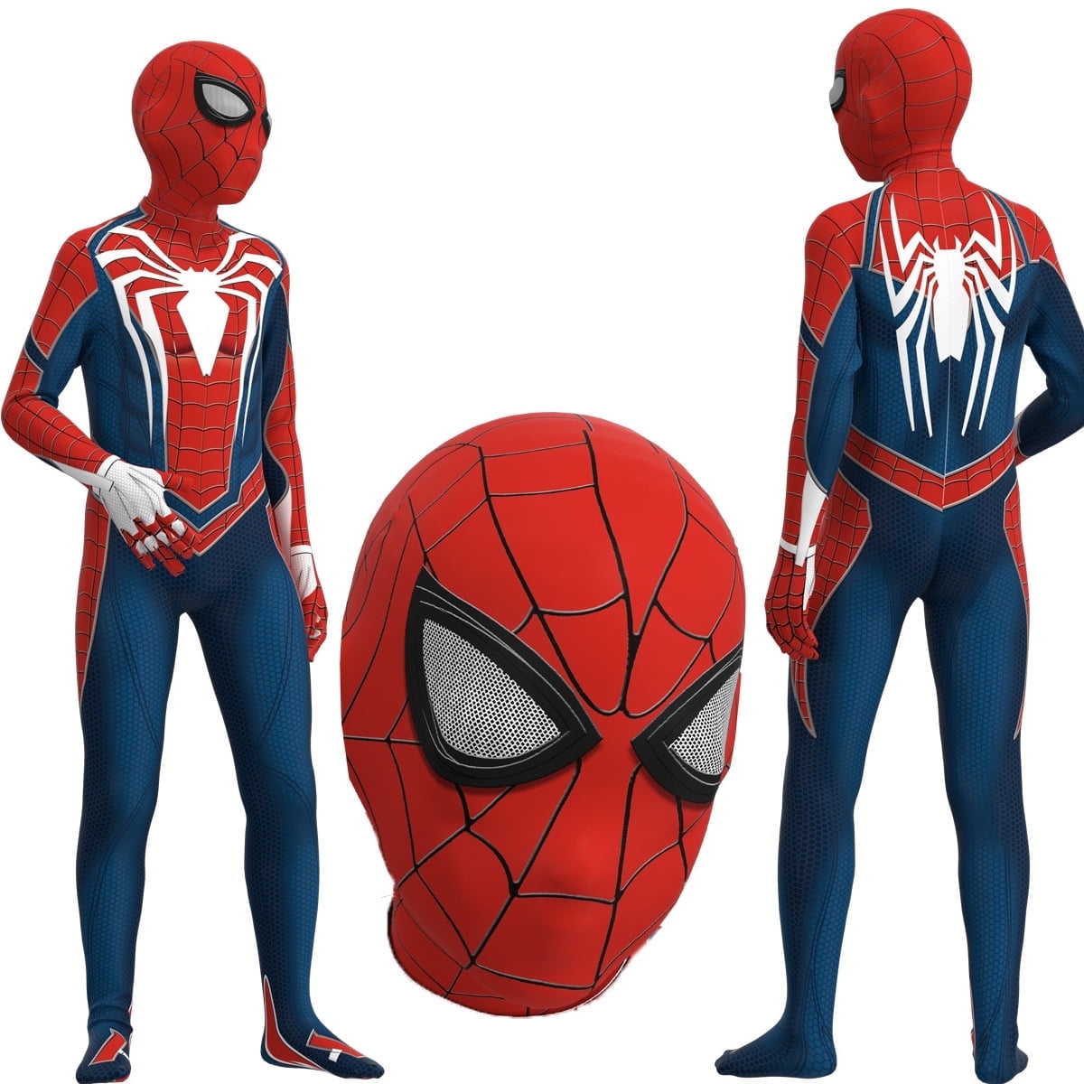 Kids Spider Superhero Man Costume for Boys - Halloween Cosplay Costume ...