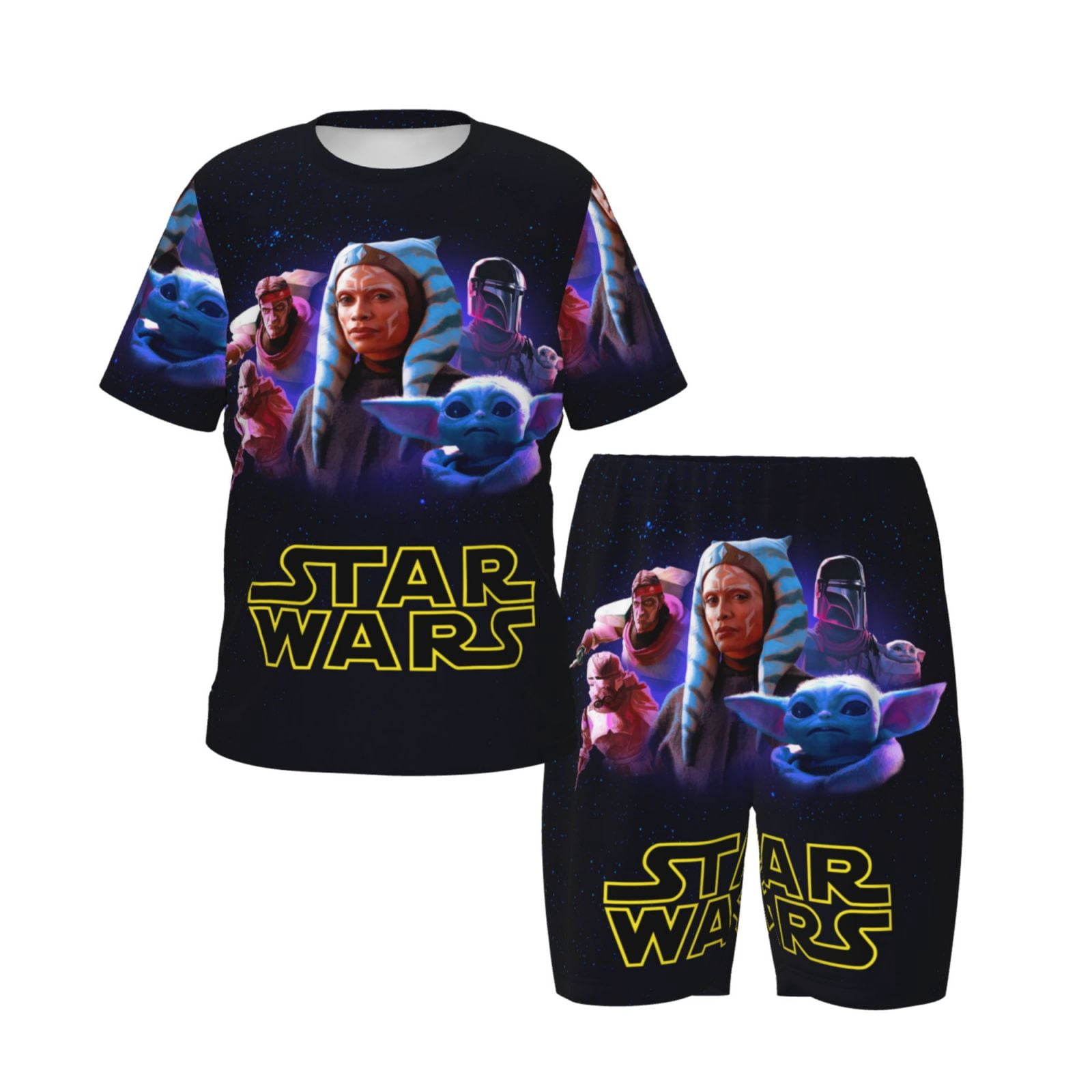 Kids Sta-R War Pajamas Set Cartoon Shirts And Short Set Summer Pajama ...