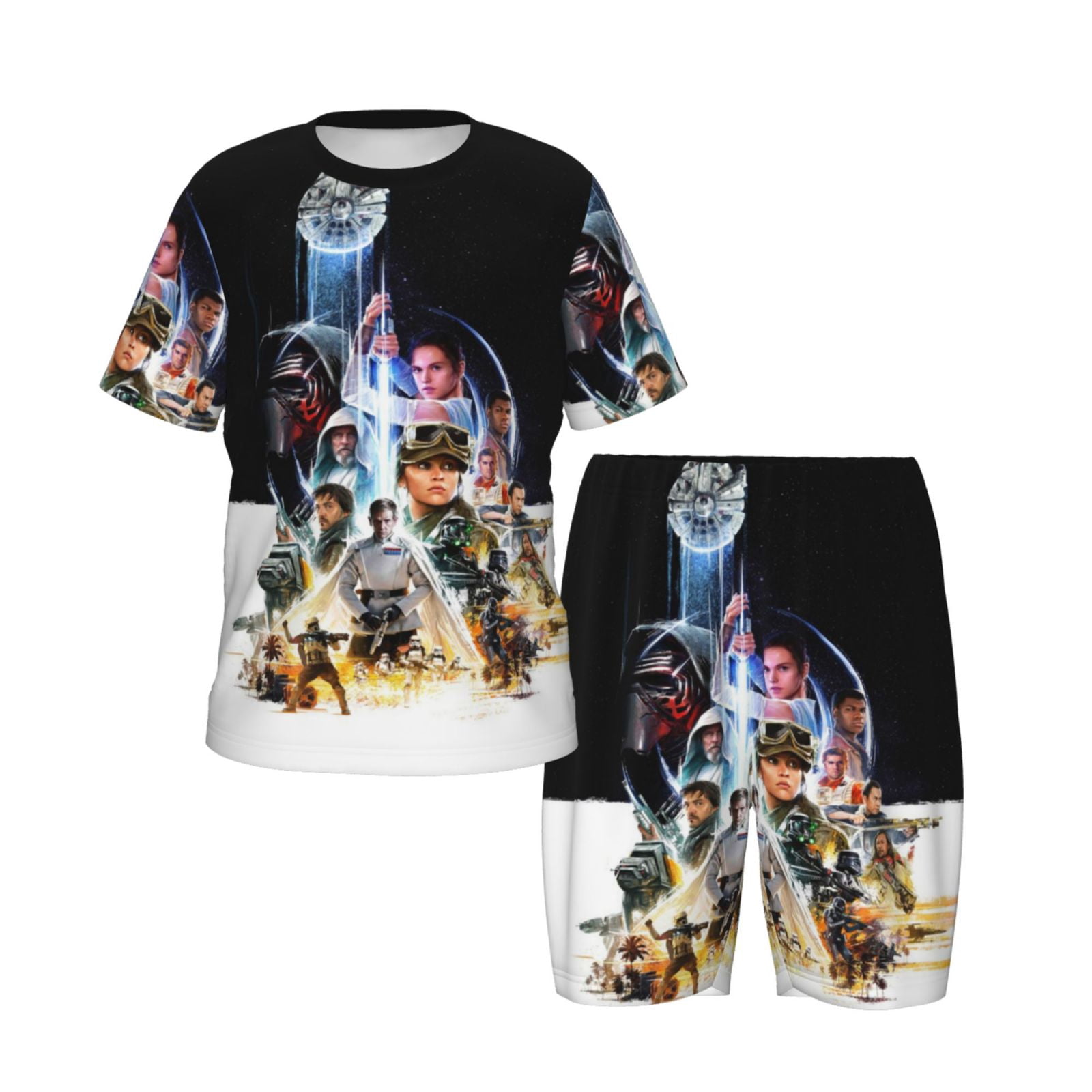 Kids Sta-R War Pajamas Set Cartoon Shirts And Short Set Summer Pajama ...