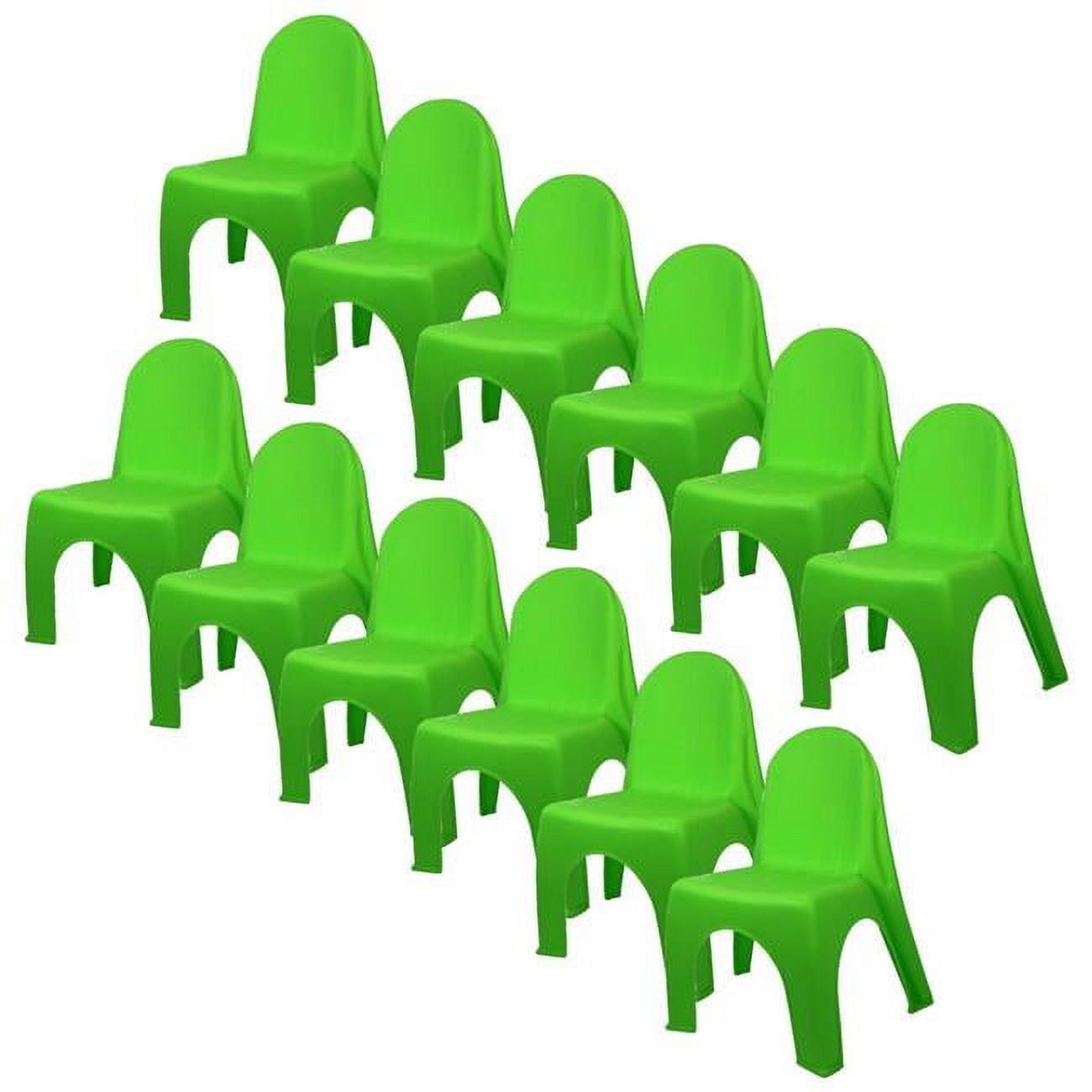 Kids Stacking Chairs, Brite Green - 12 Count - Walmart.com