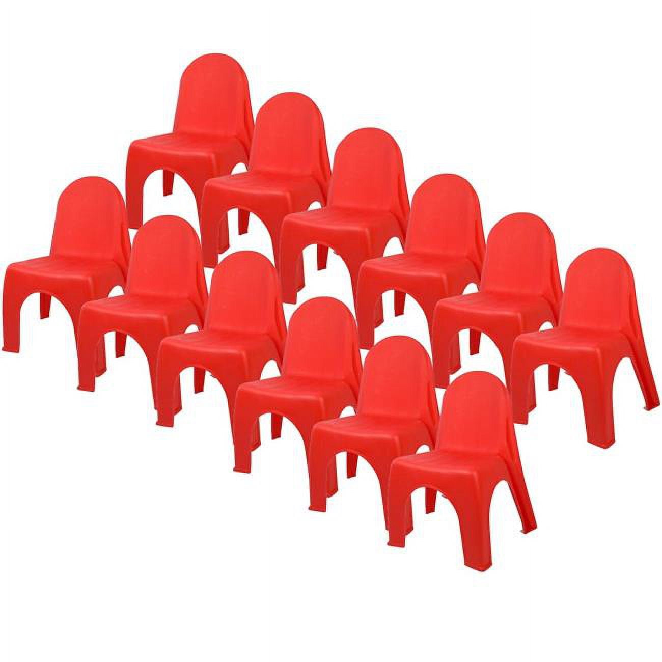 Kids Stacking Chairs, Red - 12 Count - Walmart.com