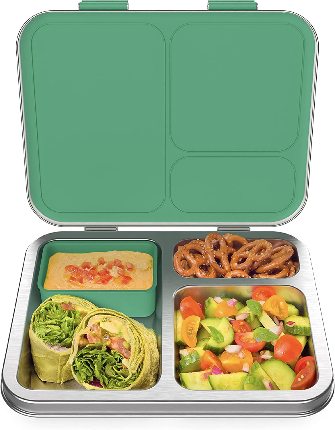 Kids Stainless Steel Leak-Resistant Lunch Box - Bento-Style Redesigned ...