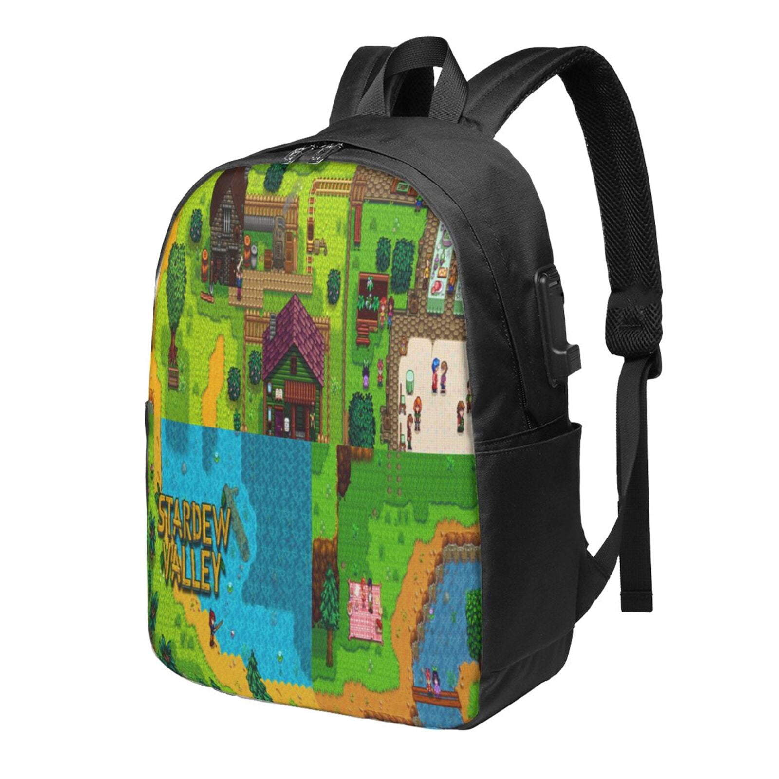 Stardew Valley Backpack Bookbags with USB Charging Port Bag Daily ...