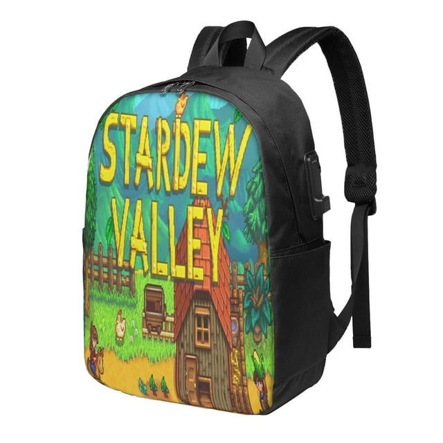 Stardew Valley Backpack Bookbags with USB Charging Port Bag Daily ...