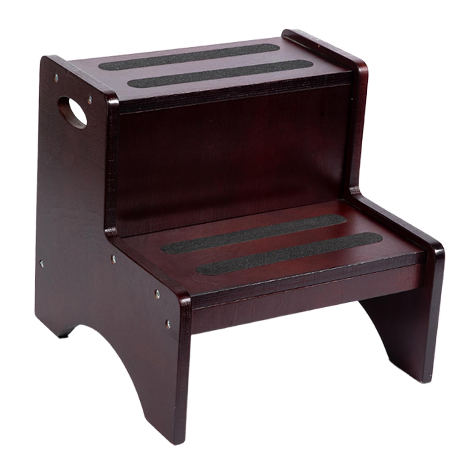 Kids Step Stool with Anti Slip Strips Portable Two Step Ladder for ...