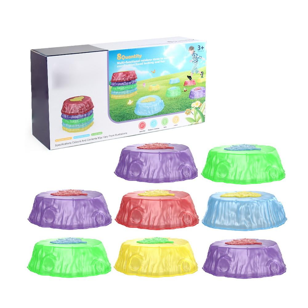 Kids Stepping Stones Balance Training Toy Stackable Balancing River ...