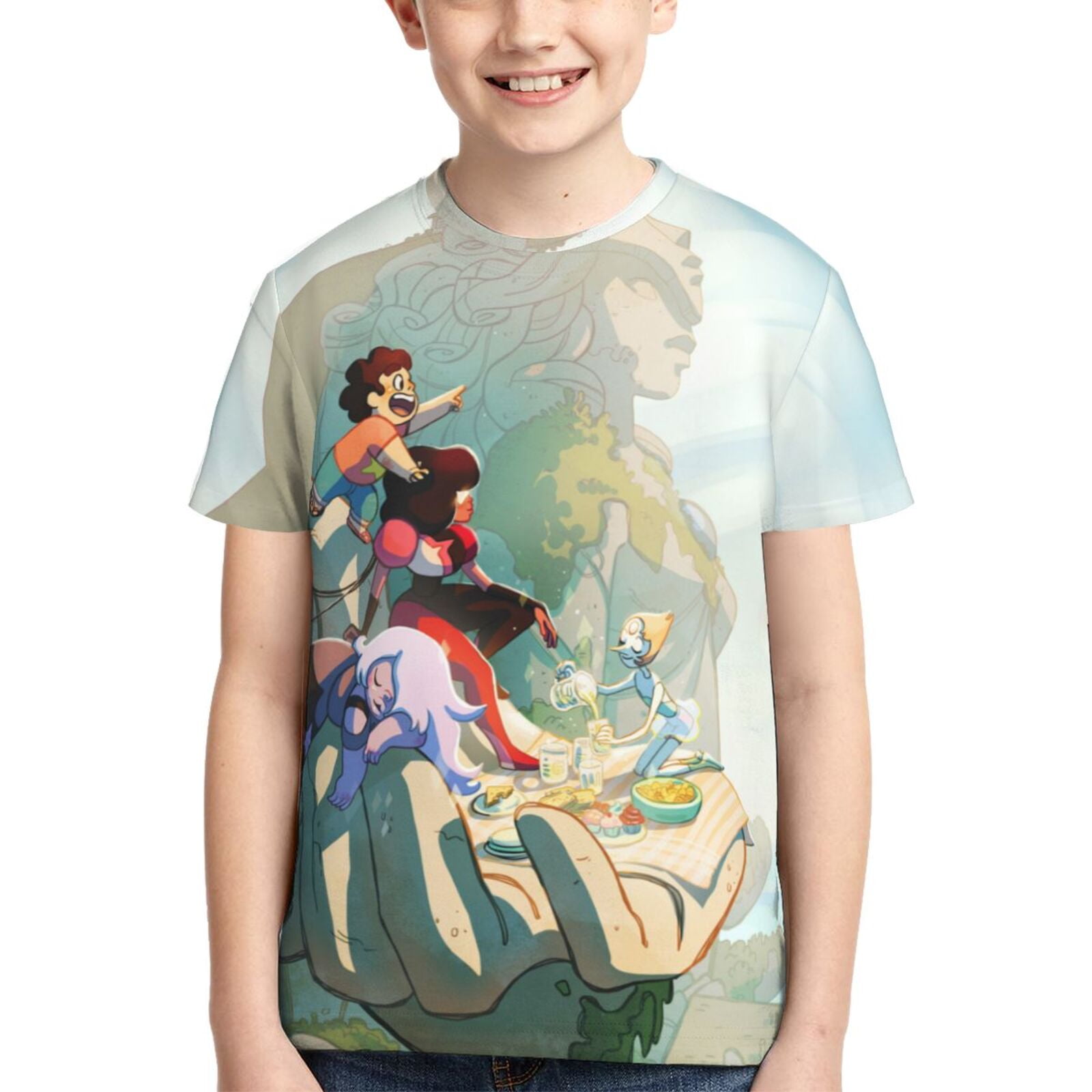 Kids Steven Universe T-Shirt 3d Printed Shirt Short Sleeve Top Tees For ...