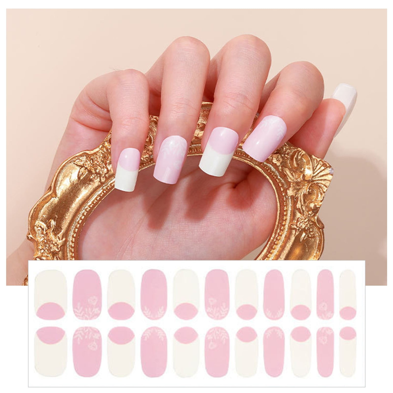 Kids Stick on Nails for Girls Age 7 Cow Print Nails Press on Finger ...