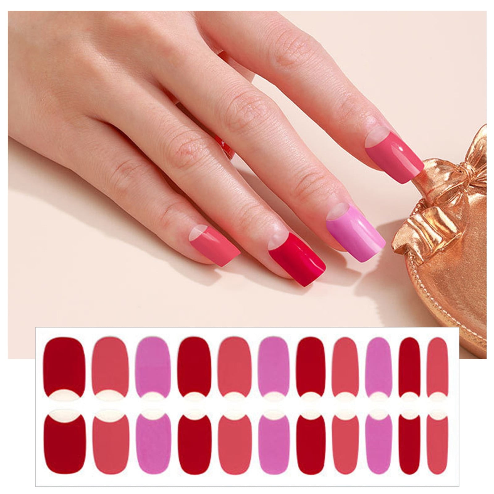 Kids Stick on Nails for Girls Age 7 Cow Print Nails Press on Finger ...