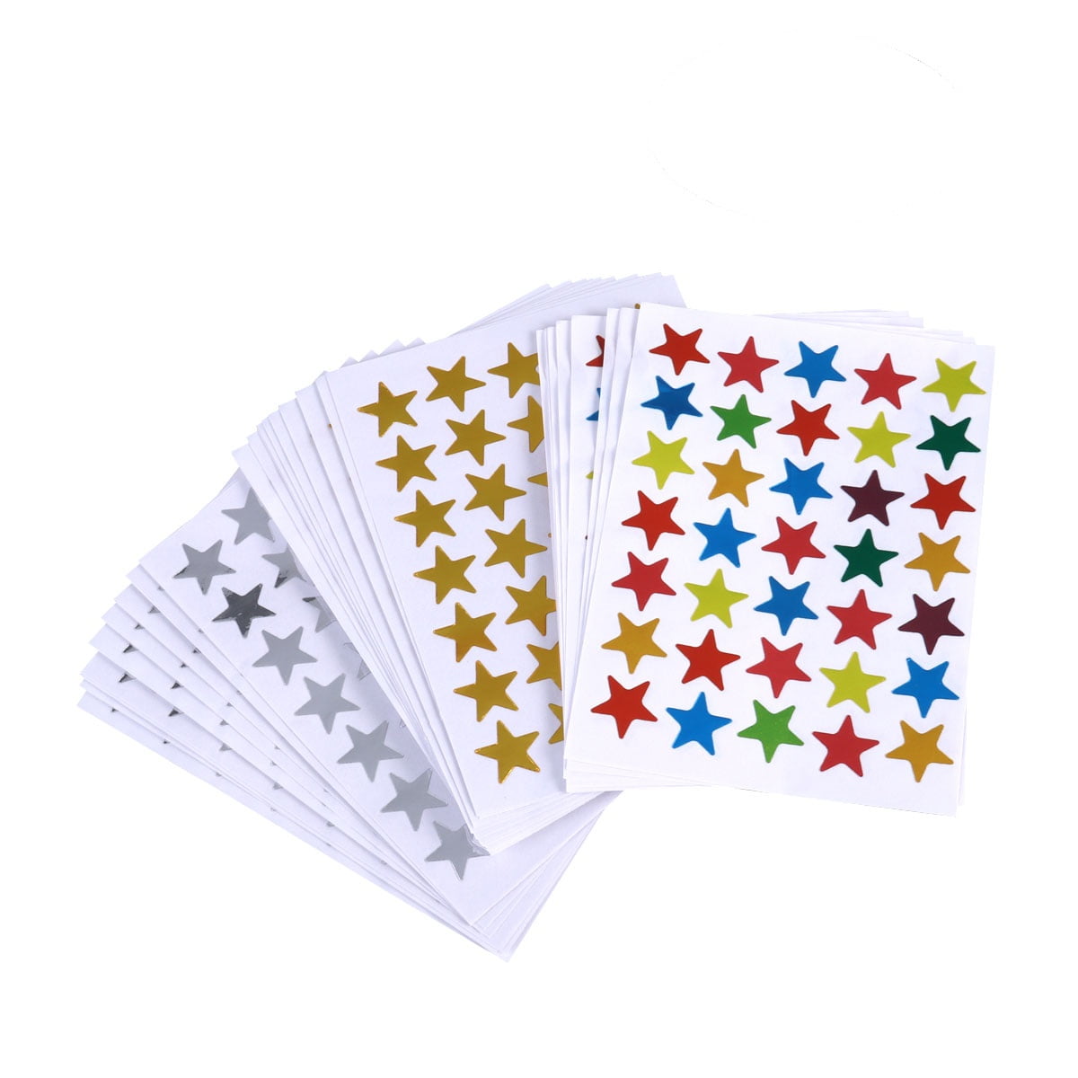 Beaupretty Sticker Stars Silver Star for Teacher Resource 30 Sheets ...