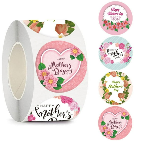 Kids Stickers,Roll Sticker Mother's Day Decoration Series Adhesive ...