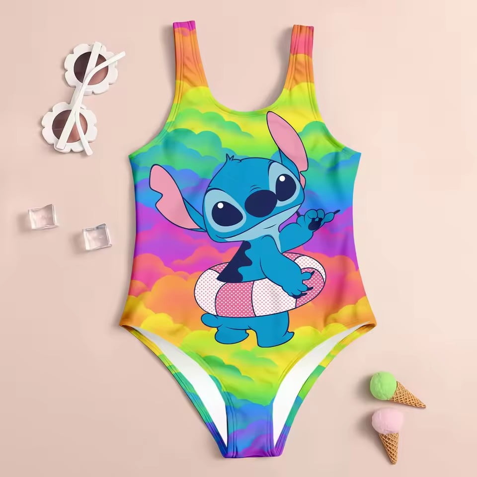 Kids Stitch One Piece Swimsuit,Cartoon Animation Character,Ideal ...