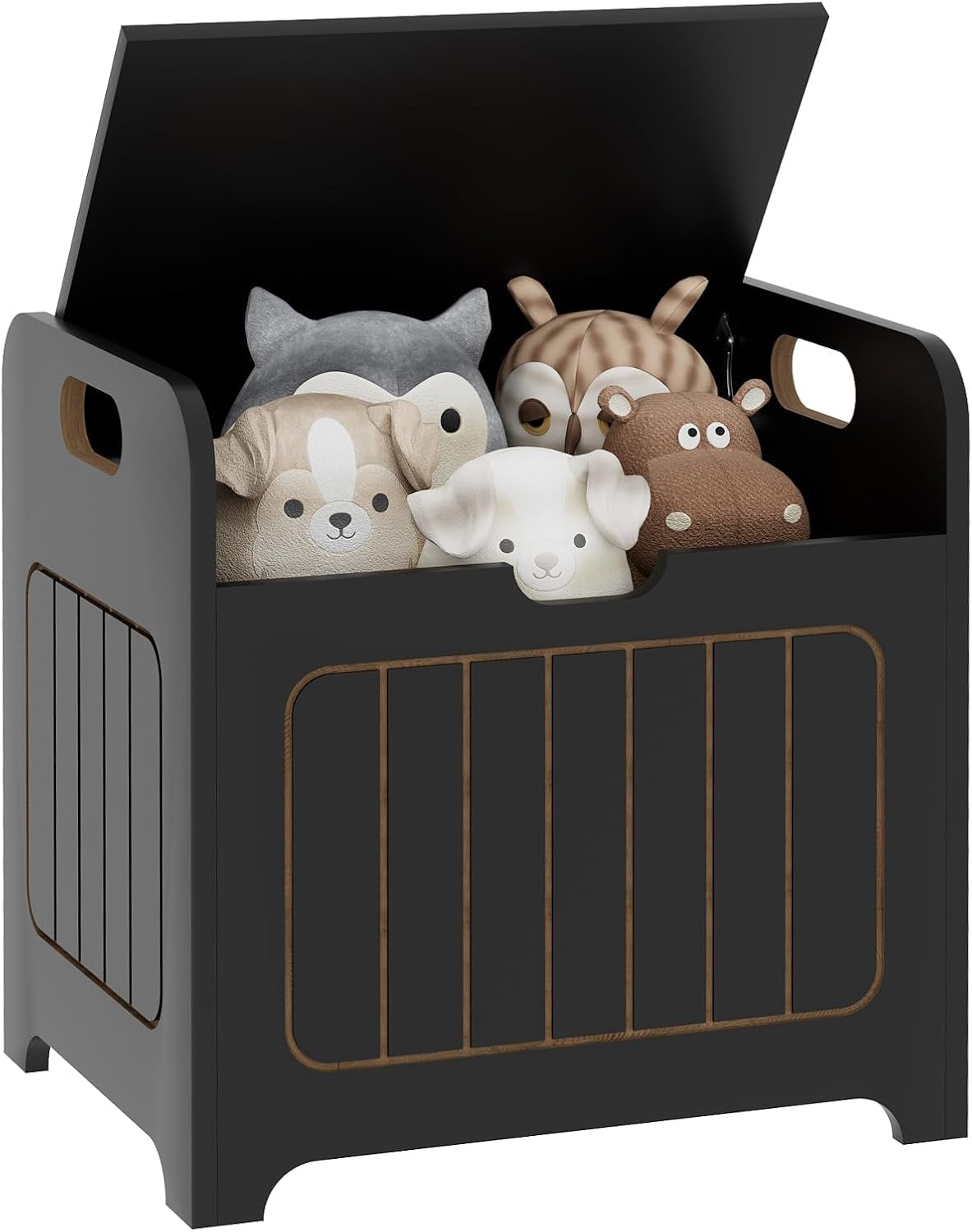 Kids Storage Chests & Trunks, Black Toy Storage Box, Small Cube Storage ...