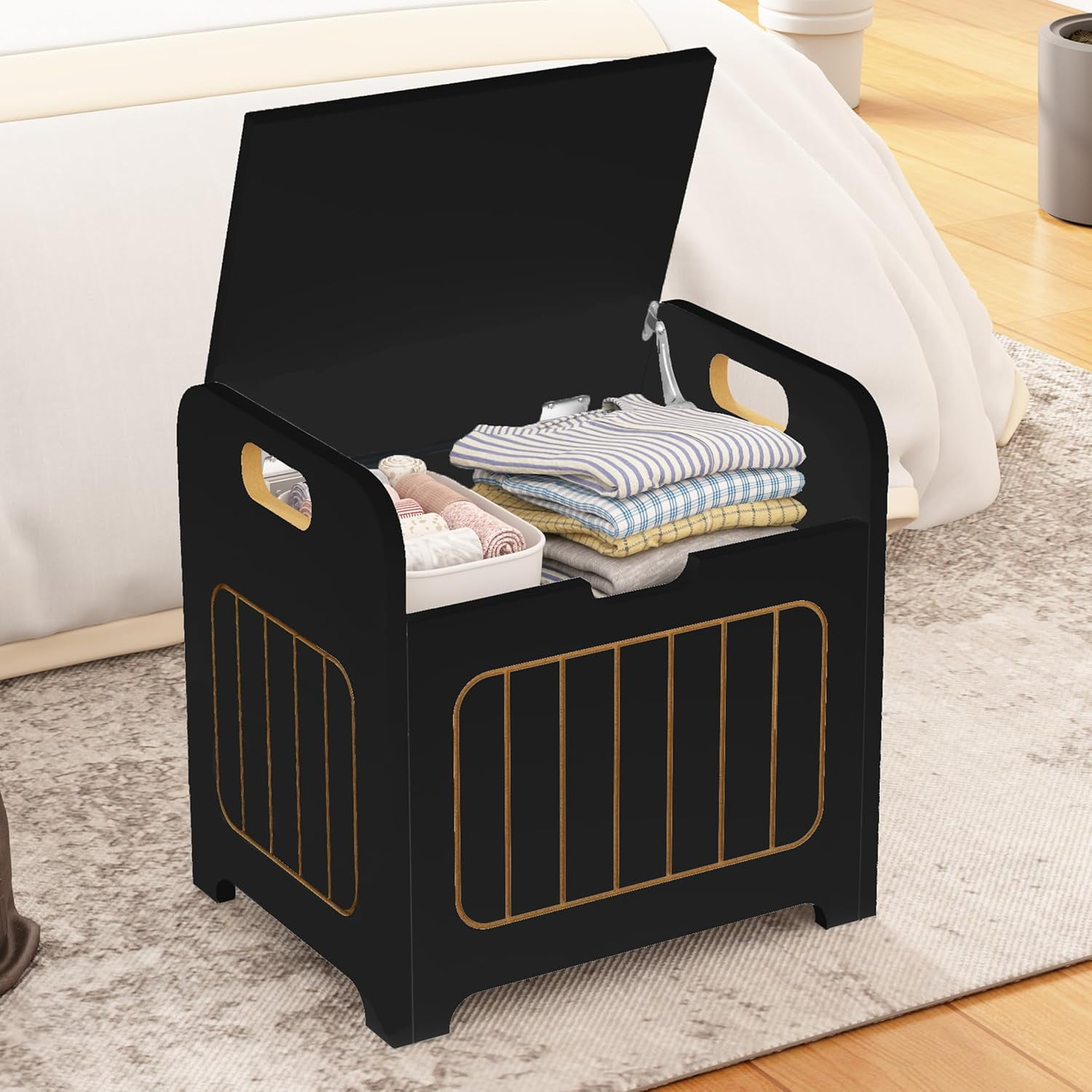 Kids Storage Chests & Trunks Black Toy Storage Chests, Small Cube ...