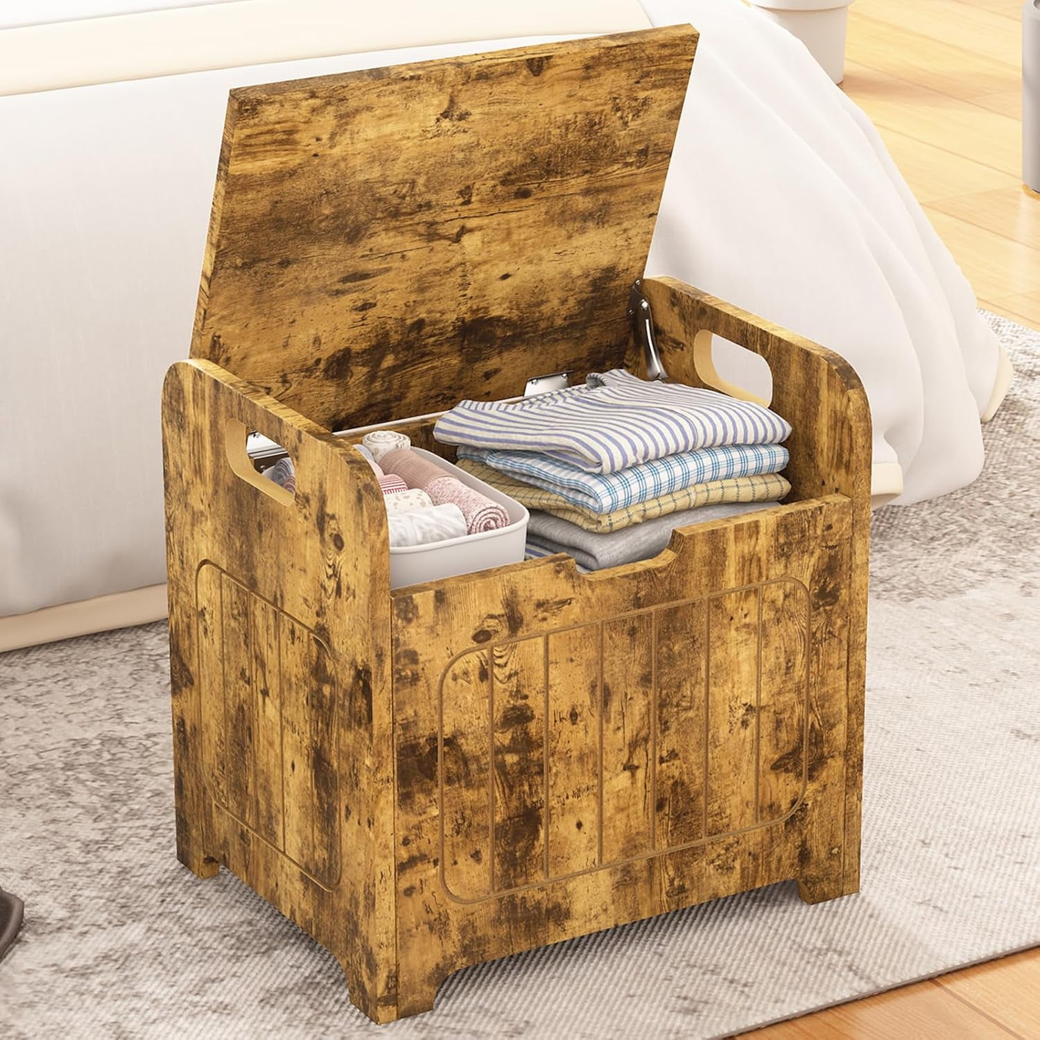 Kids Storage Chests & Trunks Brown Toy Storage Chests, Small Cube ...