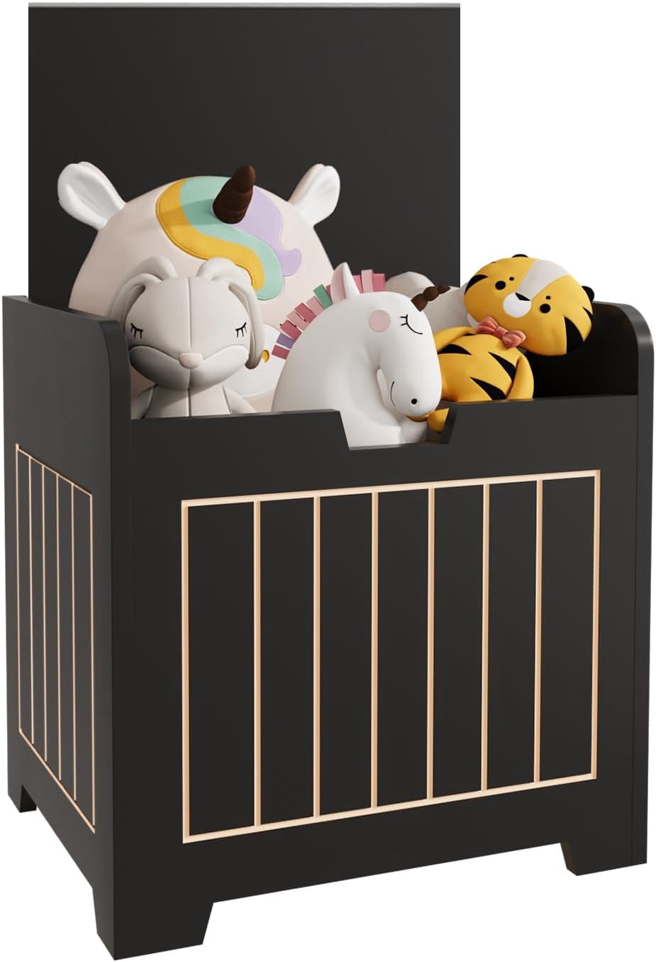 Kids Storage Chests & Trunks,Small Box Cube Toy Storage Organizer Black ...