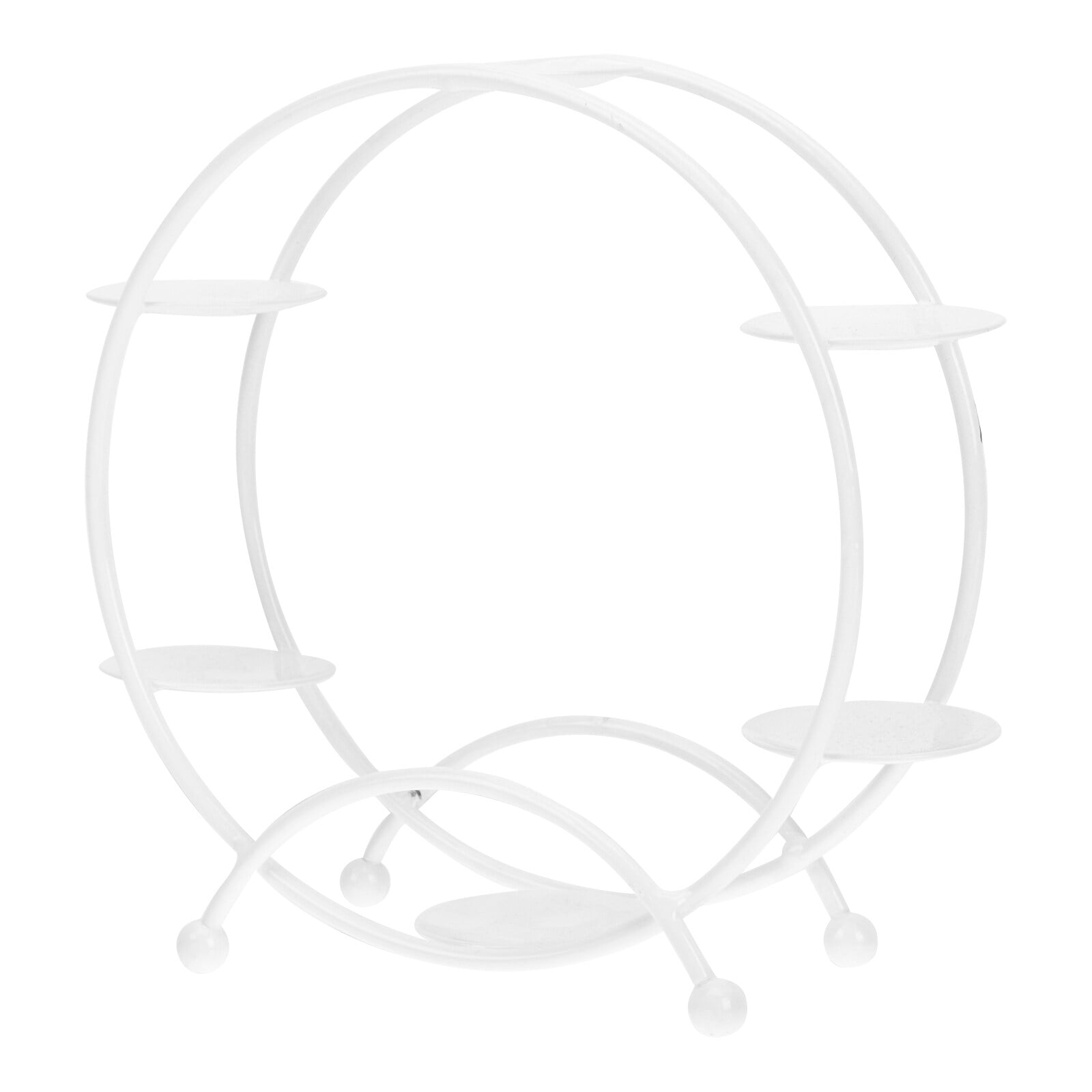 WASHWEPE Ferris Wheel Shaped Display Rack White 1Pcs 8.3X7.9X2.4In ...