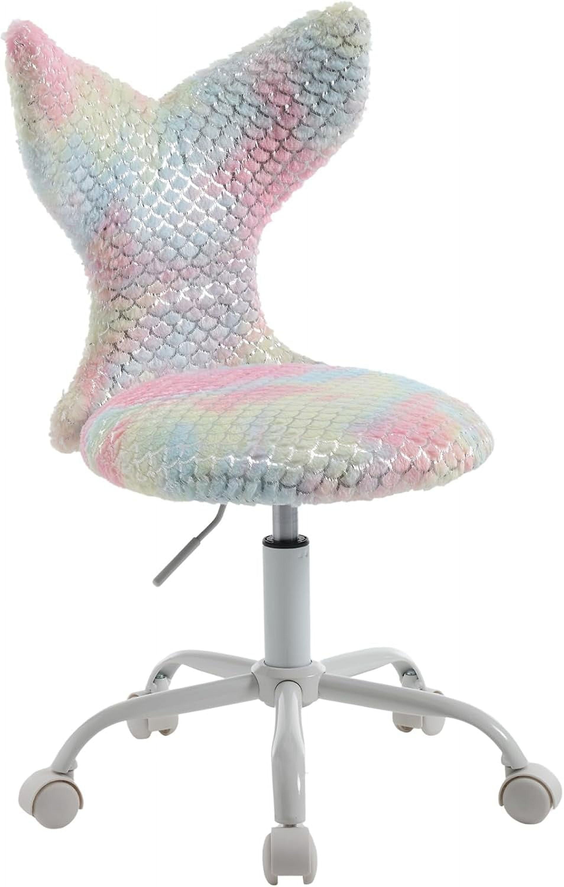 Kids Study Chair, Adjustable Swivel Rolling Desk Chair for Girls Teen ...