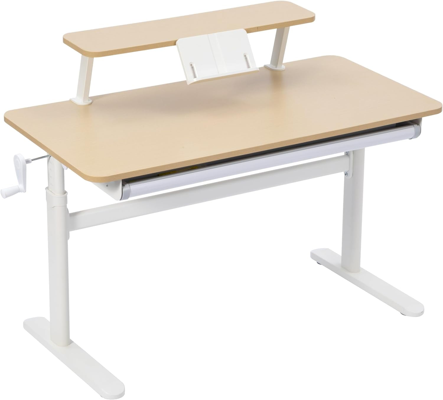 Kids Study Table, Children's Adjustable Study Desk with Detachable ...