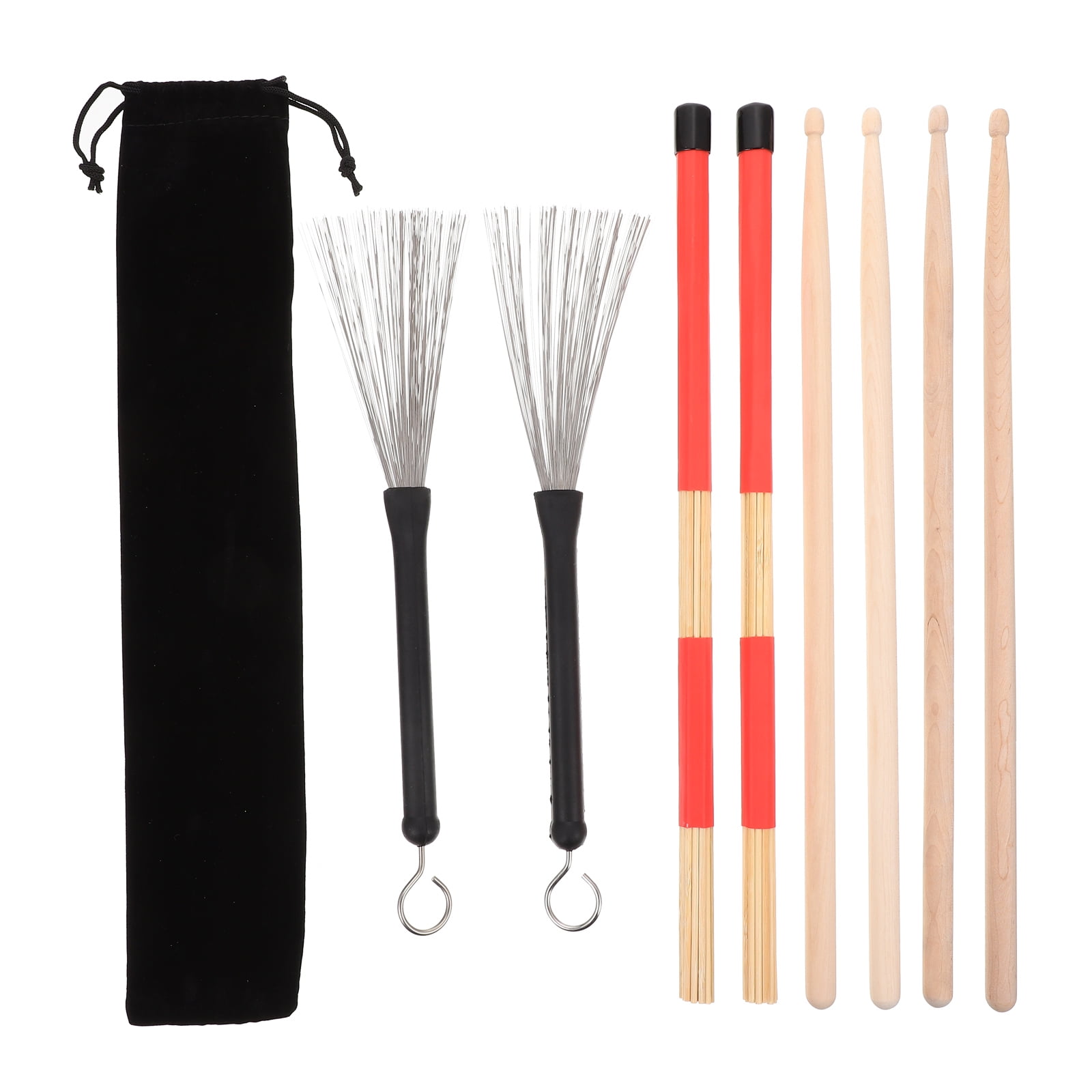 Kids Suit Case Drum Stick Set Kits Percussion Sticks Bass Accessories ...