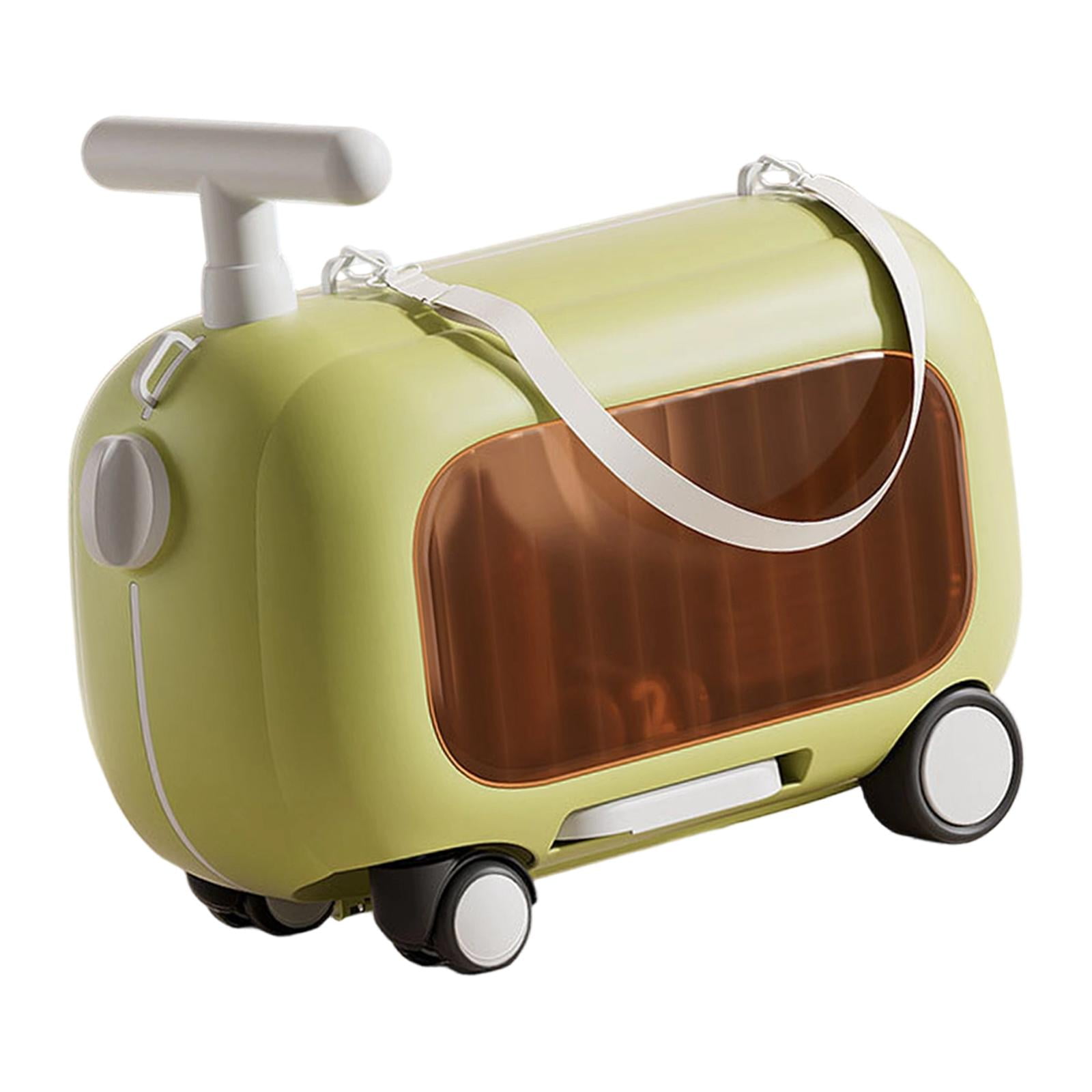 Kids Suitcase Ride on Luggage Stroller Adjustable Strap PP Material for ...