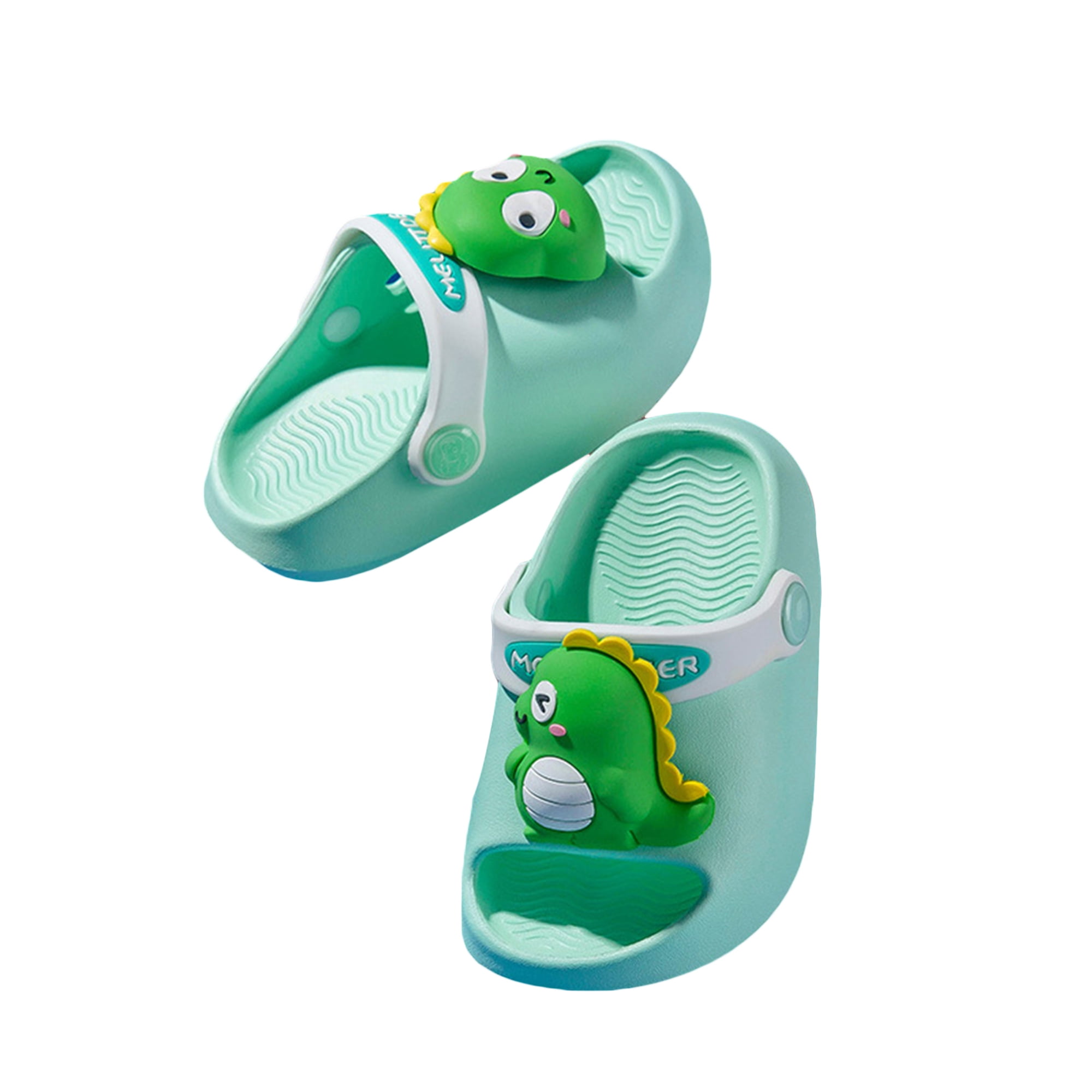 Kids Summer Cartoon Thick Bottom Slippers Girls Non-slip Sandals ...