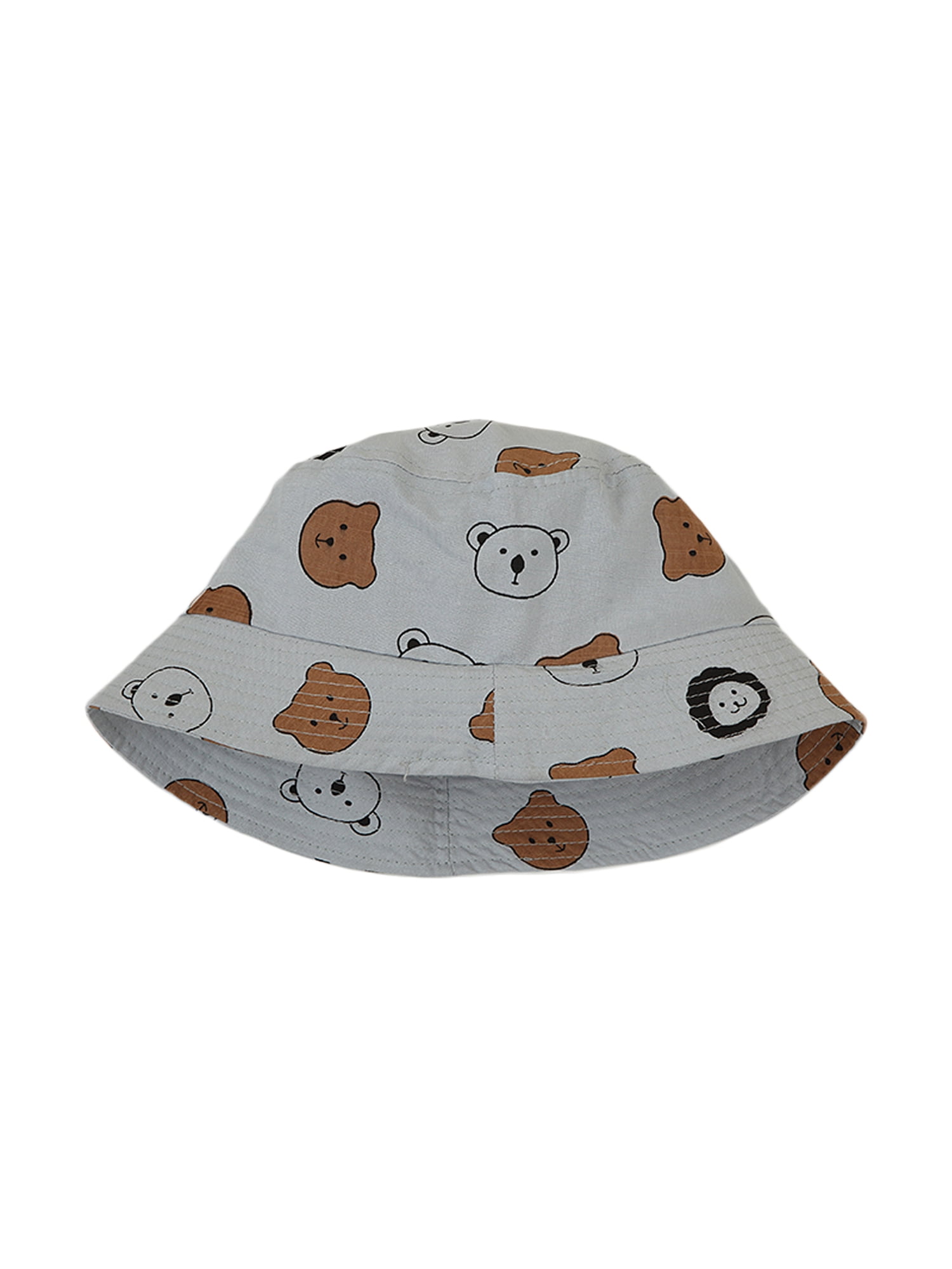 Kids Sun Hat Dome Wide Brim Foldable Cartoon Bear Fisherman Hat ...