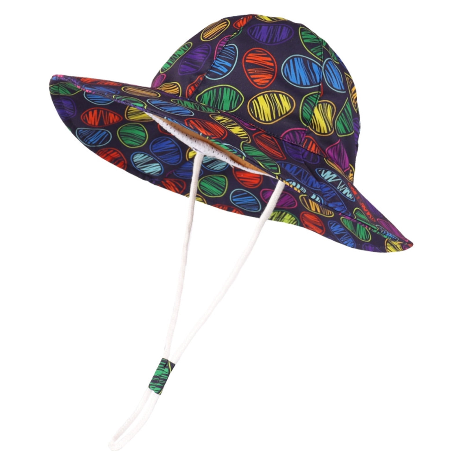 Kids Sun Hat Floral Cartoon Sun Hat With Upf 50+ Outdoor Adjustable ...