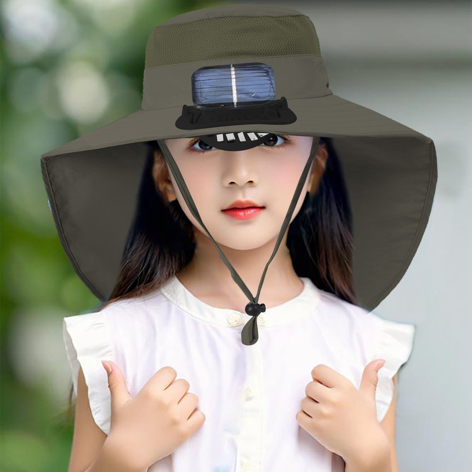 Kids Sun Hat with Neck Flap UPF 50+ UV Protection Wide Brim Breathable ...