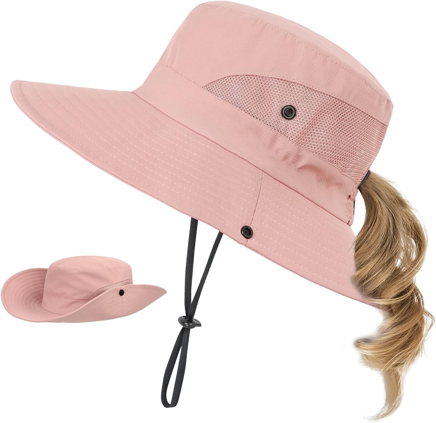 Bucket Hat With Ponytail Hole