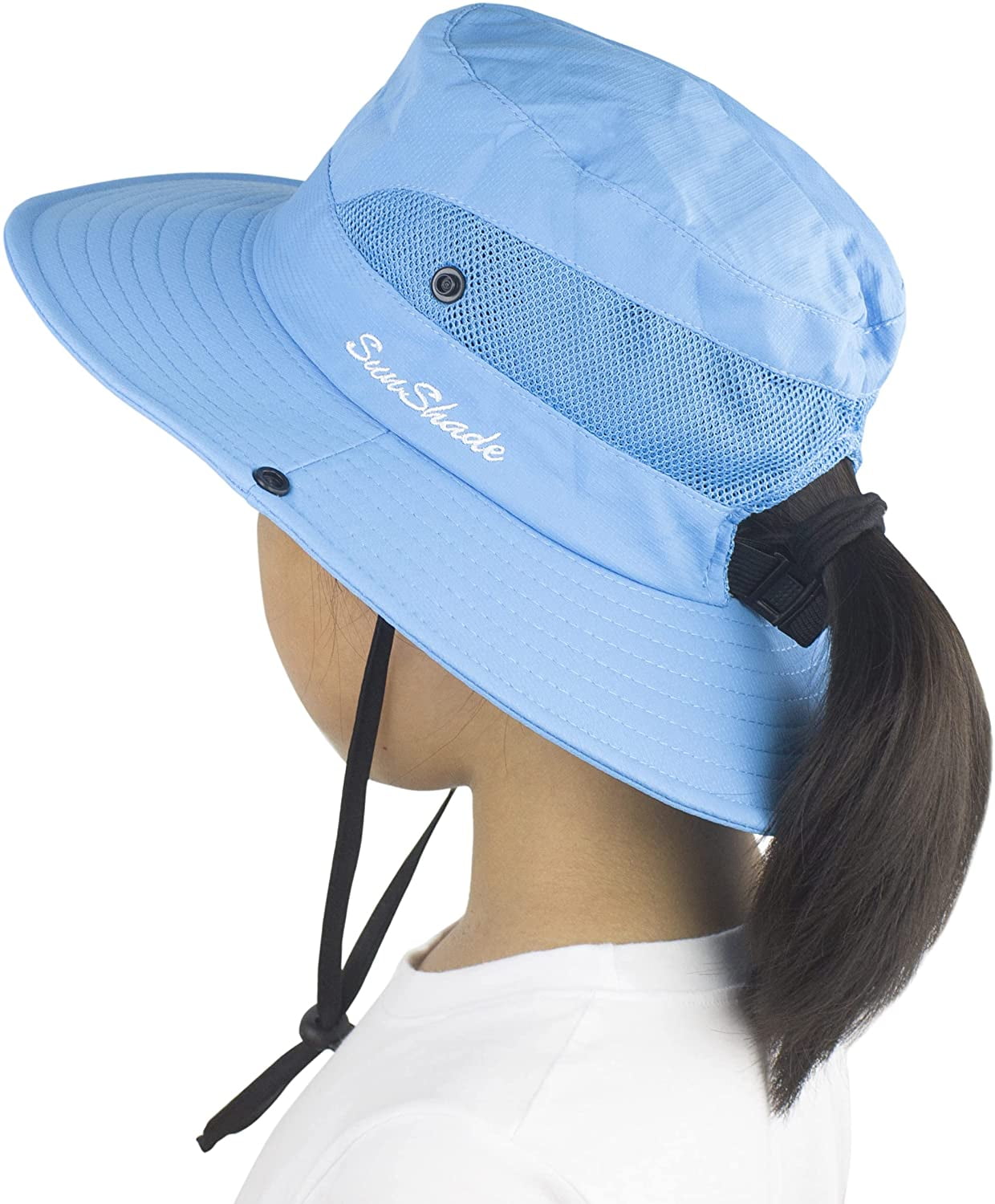 Kids Sun Protection Bucket Hat, Adjustable Wide Brim UPF 50+ Protection ...