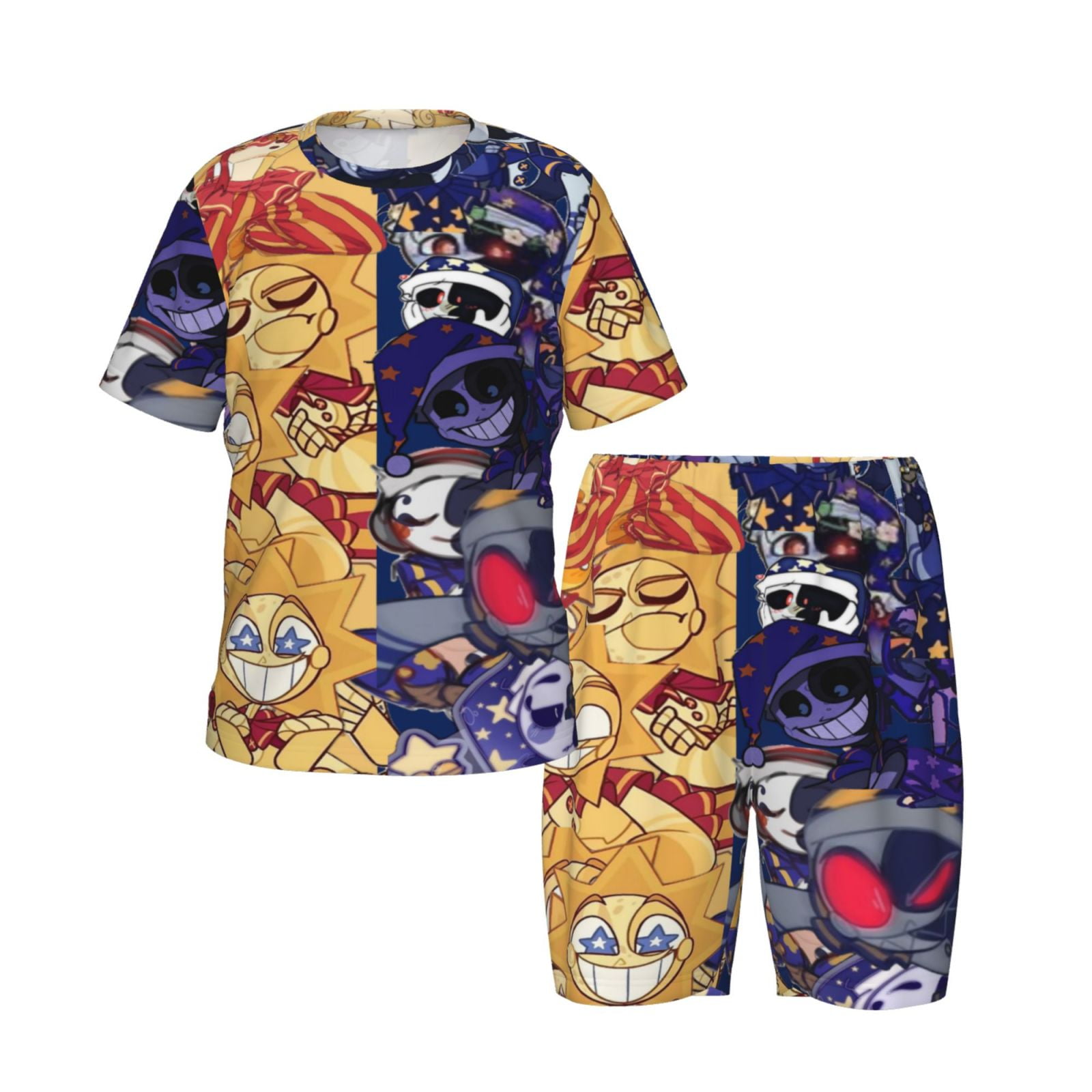 Kids Sundrop Moondrop Pajamas Set Shirt With Shorts Set Short Sleeve ...