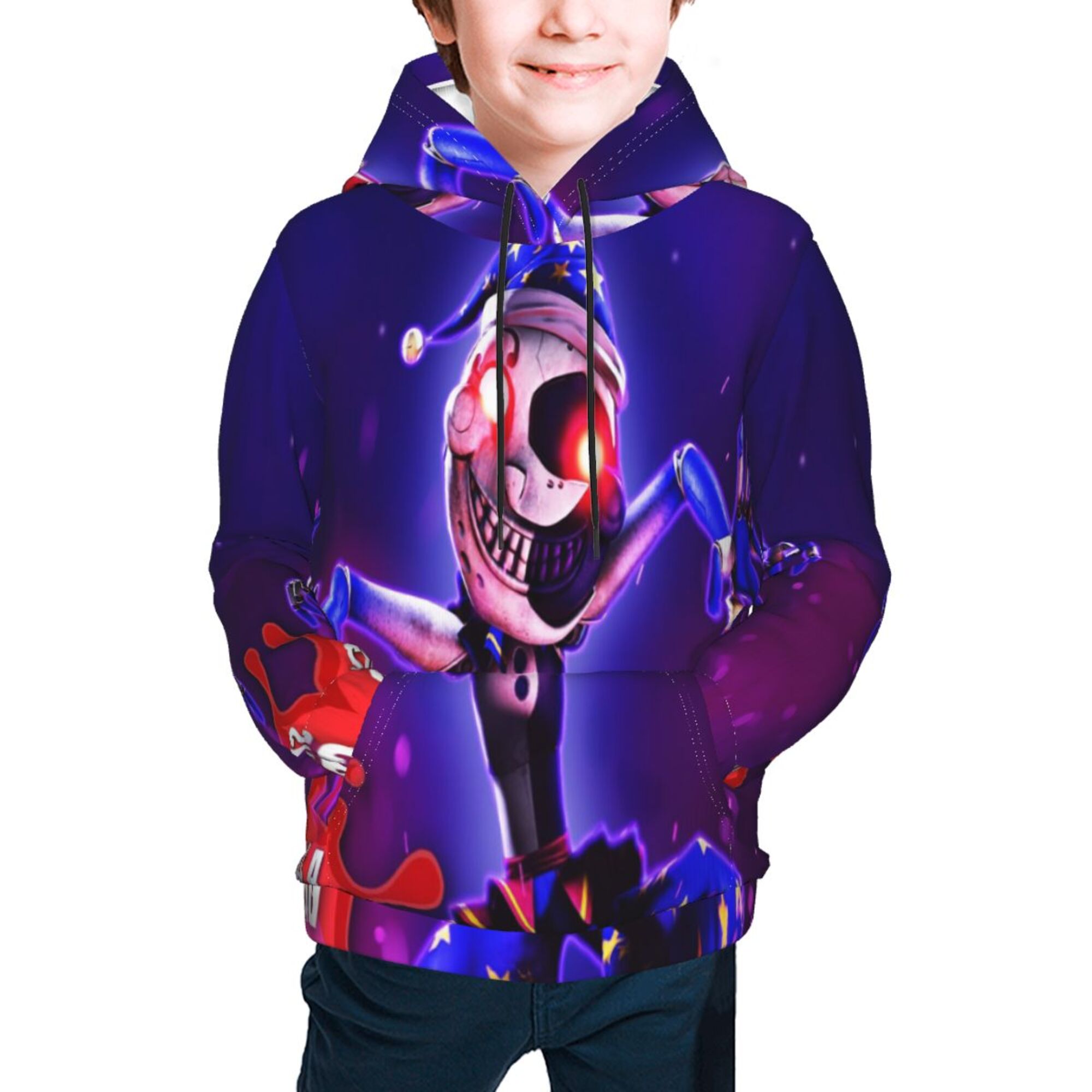 Kids Sundrop Moondrop Pullover Hoodie With Pocket 3d Printed Novelty ...