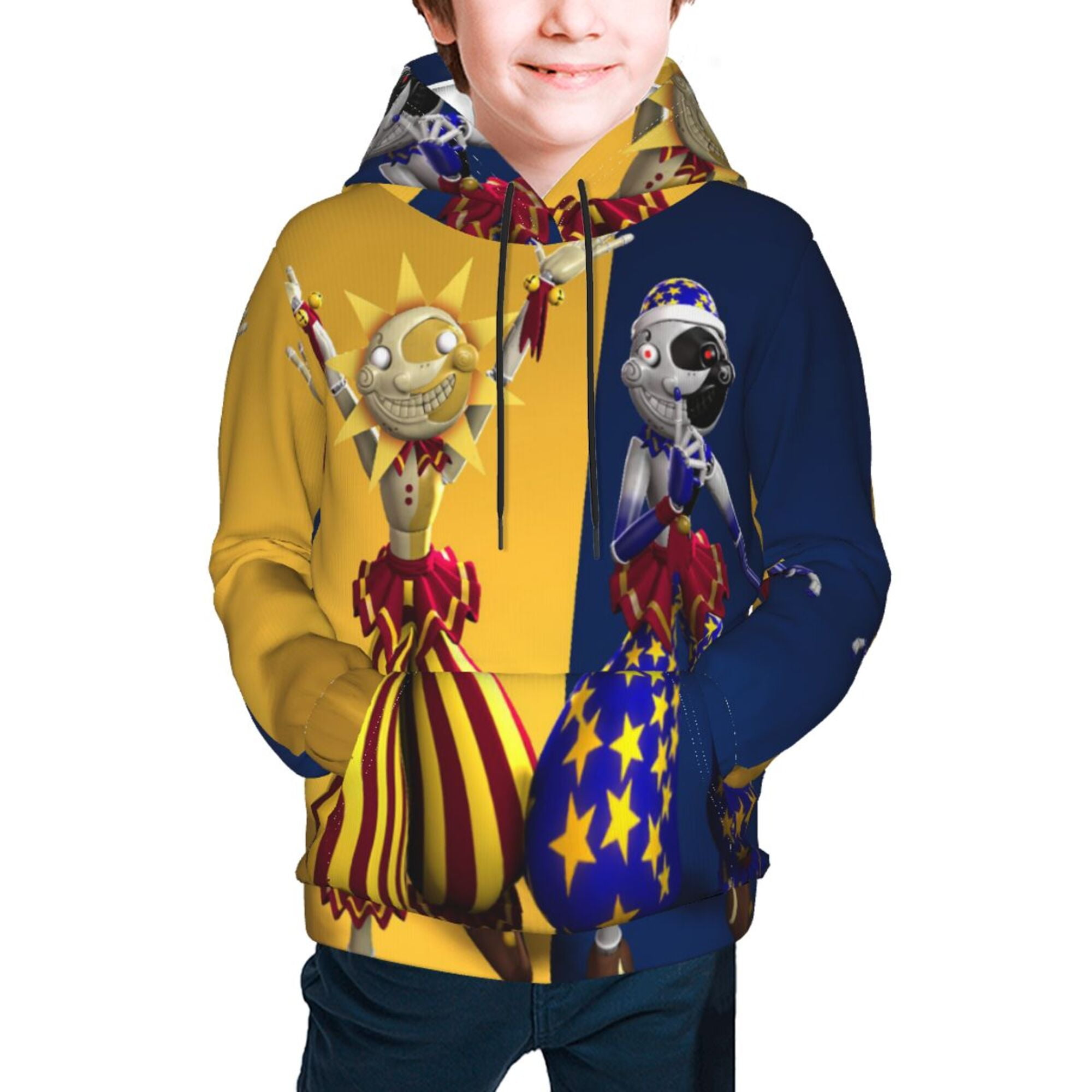 Kids Sundrop Moondrop Pullover Hoodie With Pocket 3d Printed Novelty ...