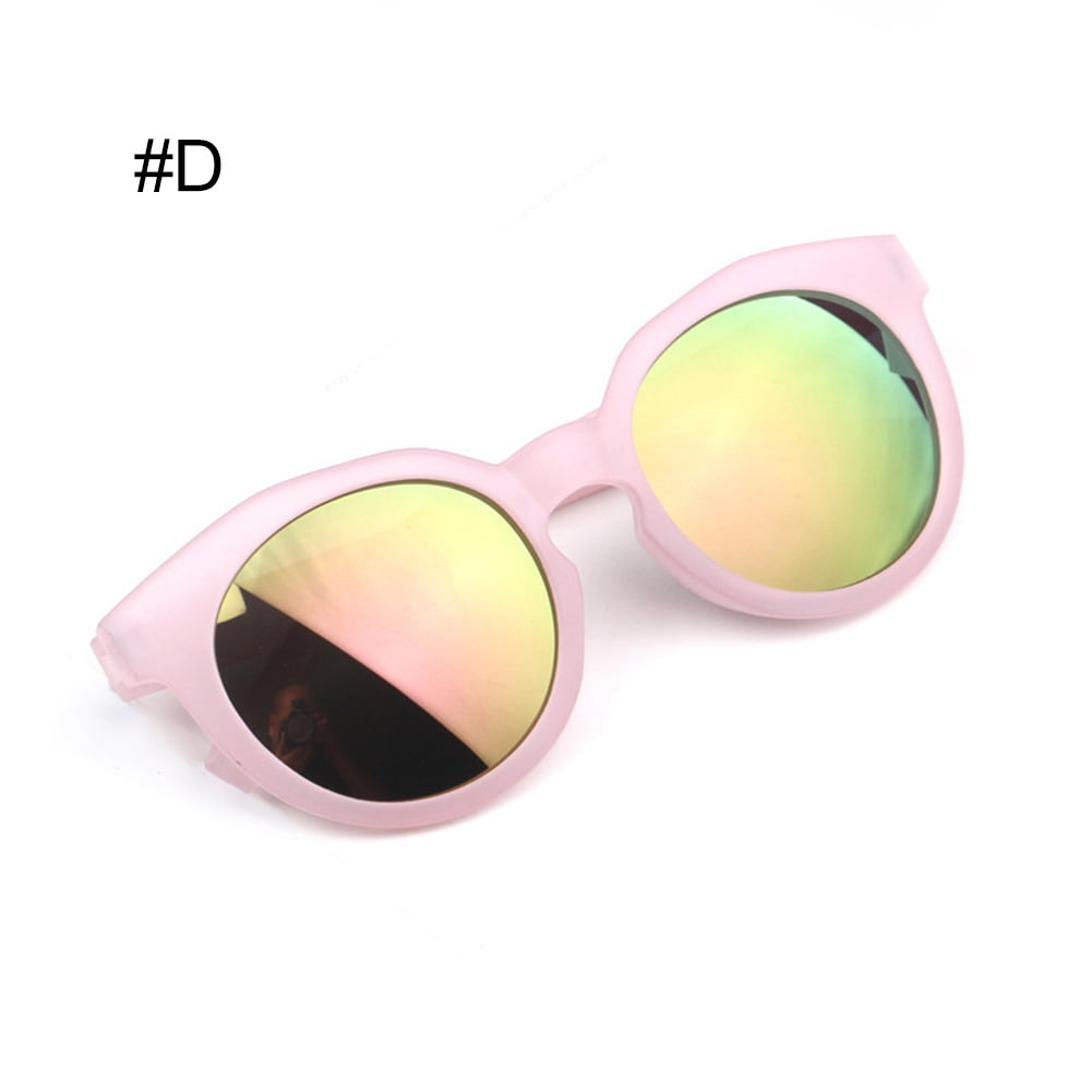 Kids Sunglasses Baby Toddler Cute Frosted Multicolor Reflective Anti-UV ...