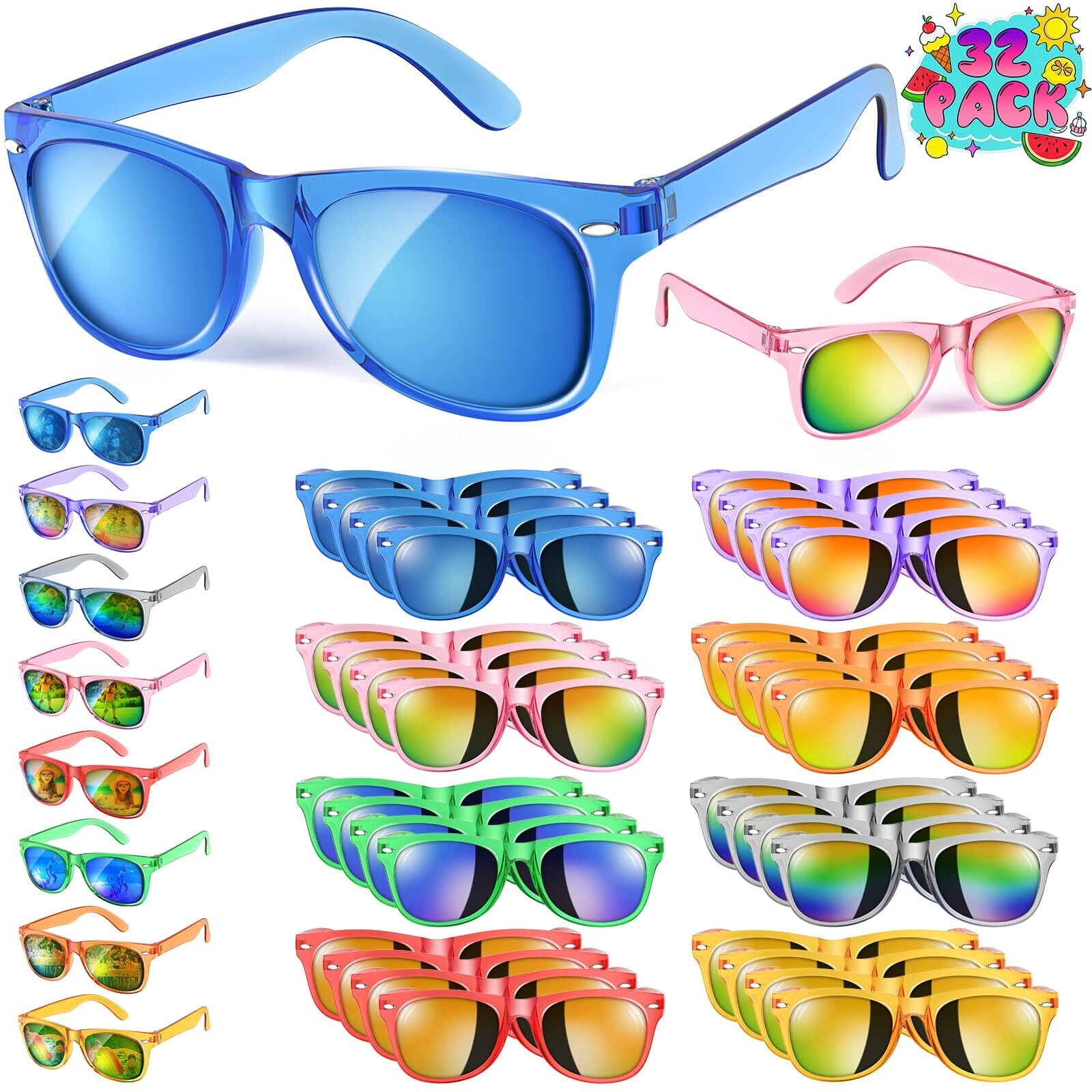 Kids Sunglasses Bulk Party Favors - 24 Packs Boys Girls Sunglasses for ...
