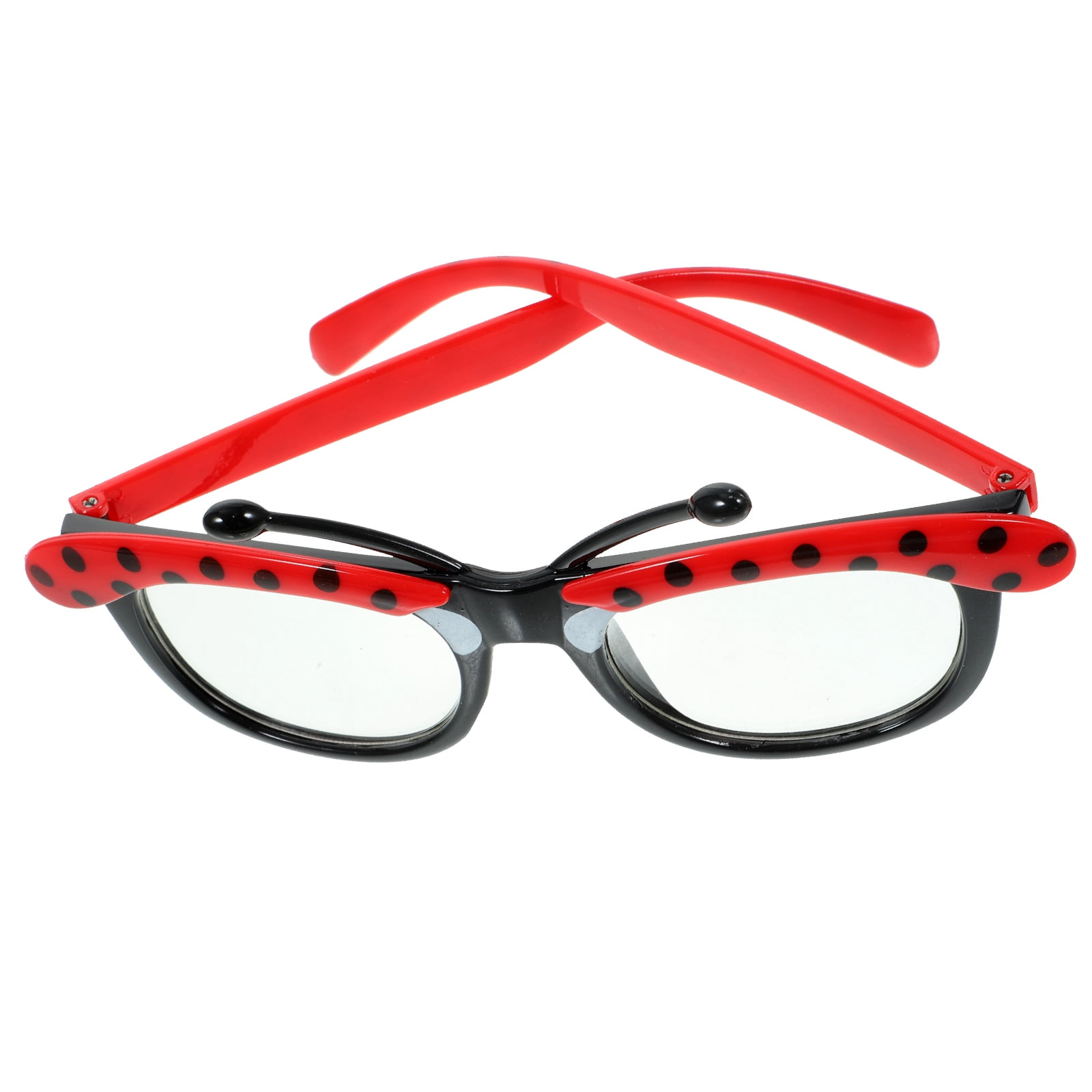 GOOHOCHY Ladybug Glasses for Makeup with Red Color Plastic Material ...