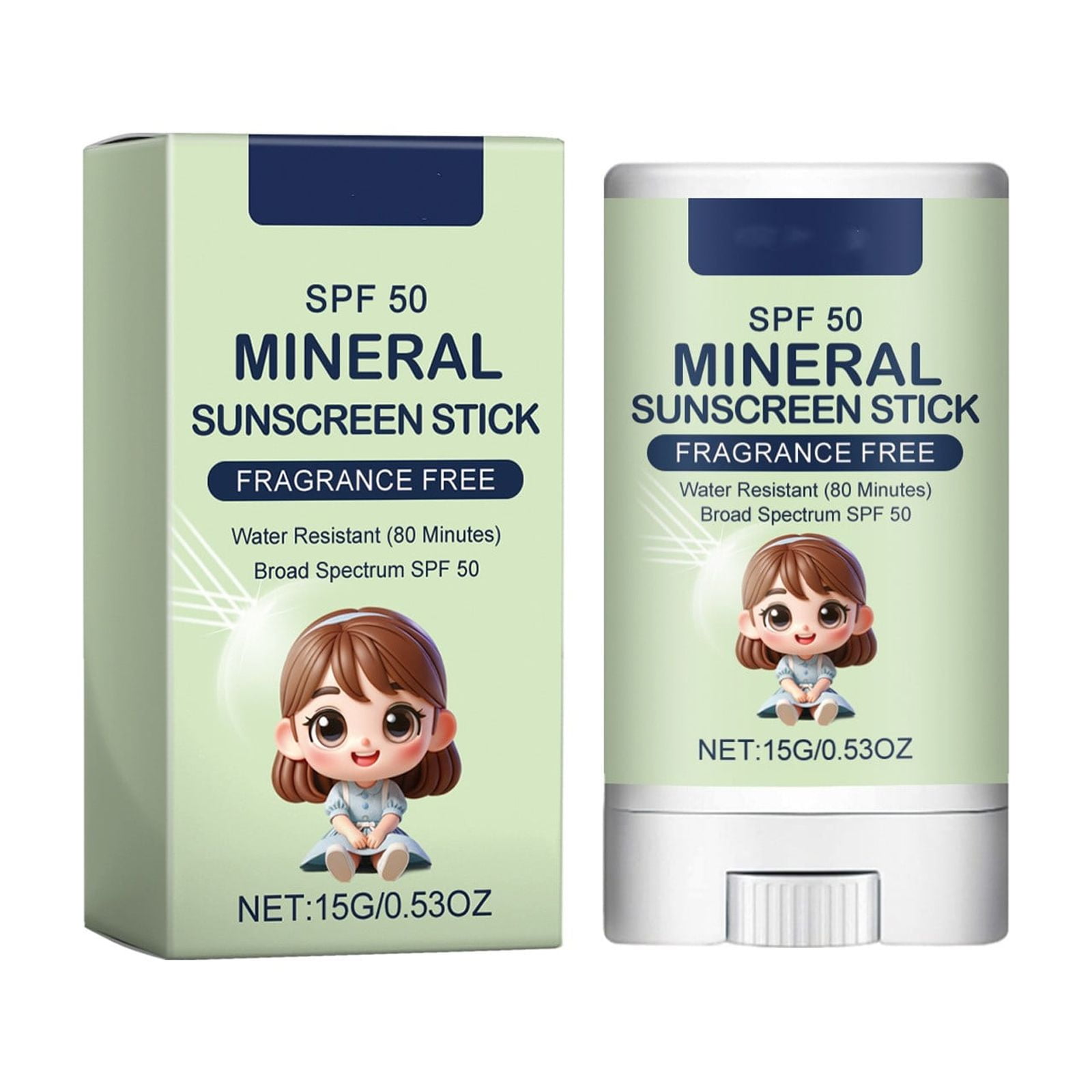 Kids Sunscreen Mineral Sunscreen Stick SPF 50 Fragrance Free ...