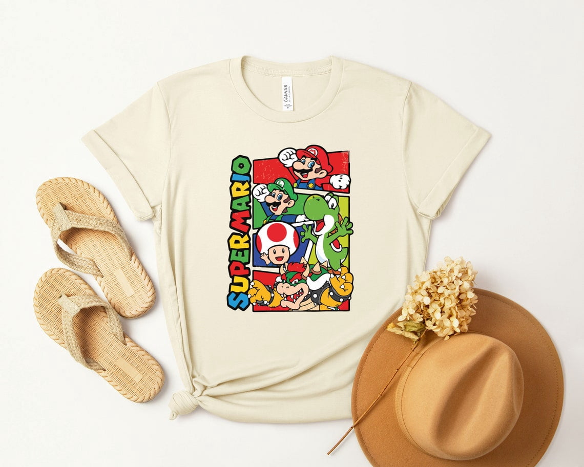 Kids Super Mario Shirt, Super Mario Birthday Shirt, Mario Youth , Mario ...