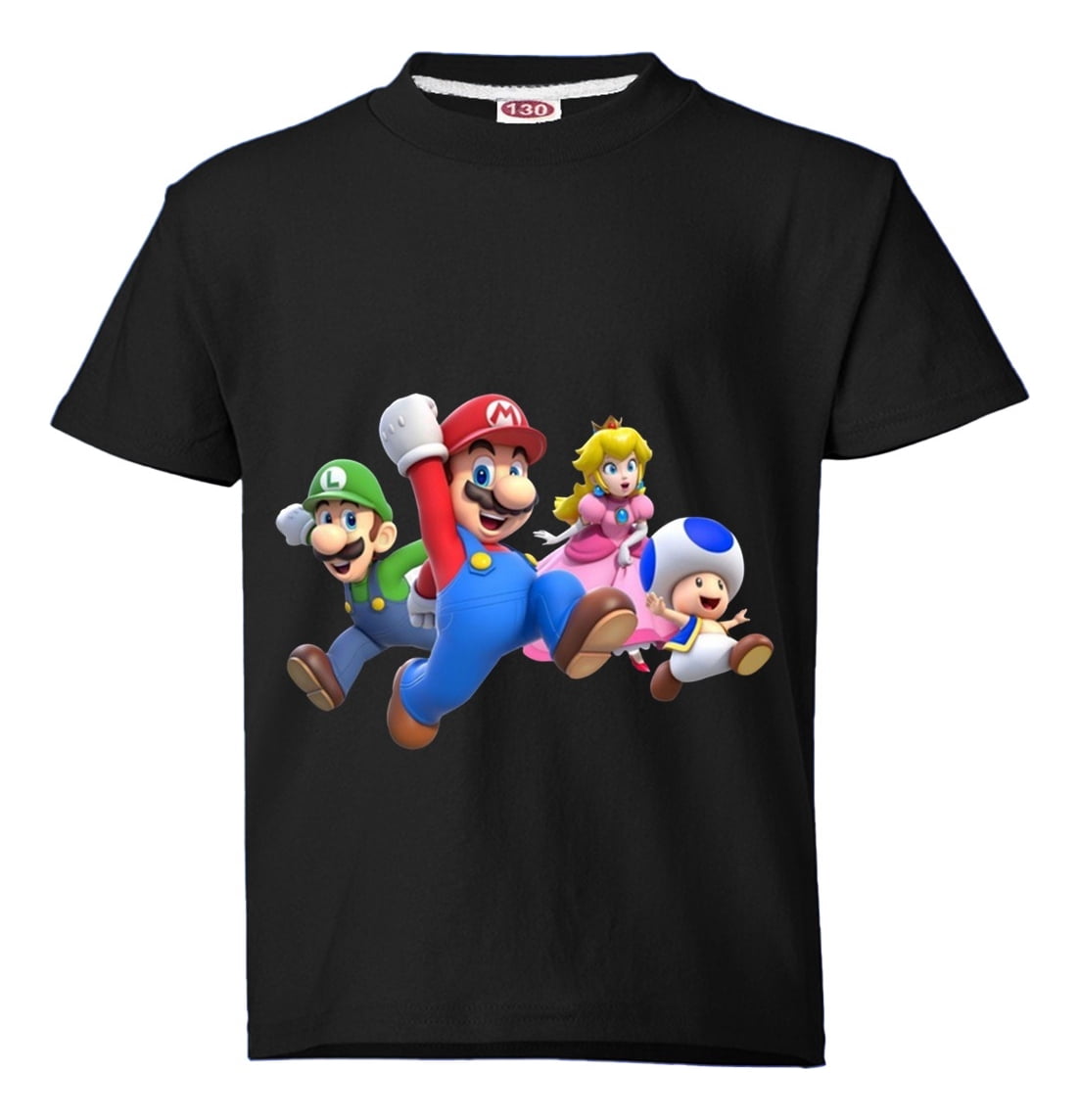 Kids Super Mario Tshirt Tee Luigi Princess Peach Bowser Yoshi Graphic ...