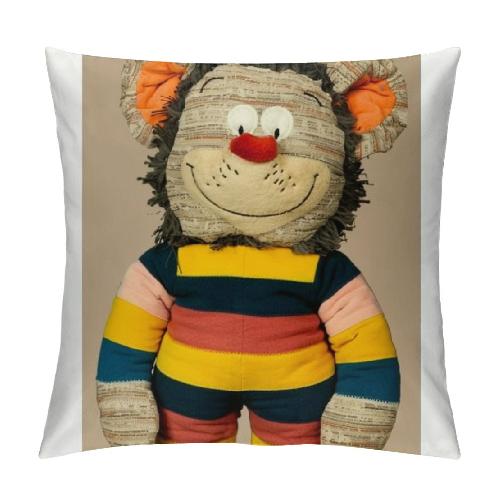 Kids Super Soft Plush Buddy Throw Cuddle Pillow, One Size, Orange-Carol ...