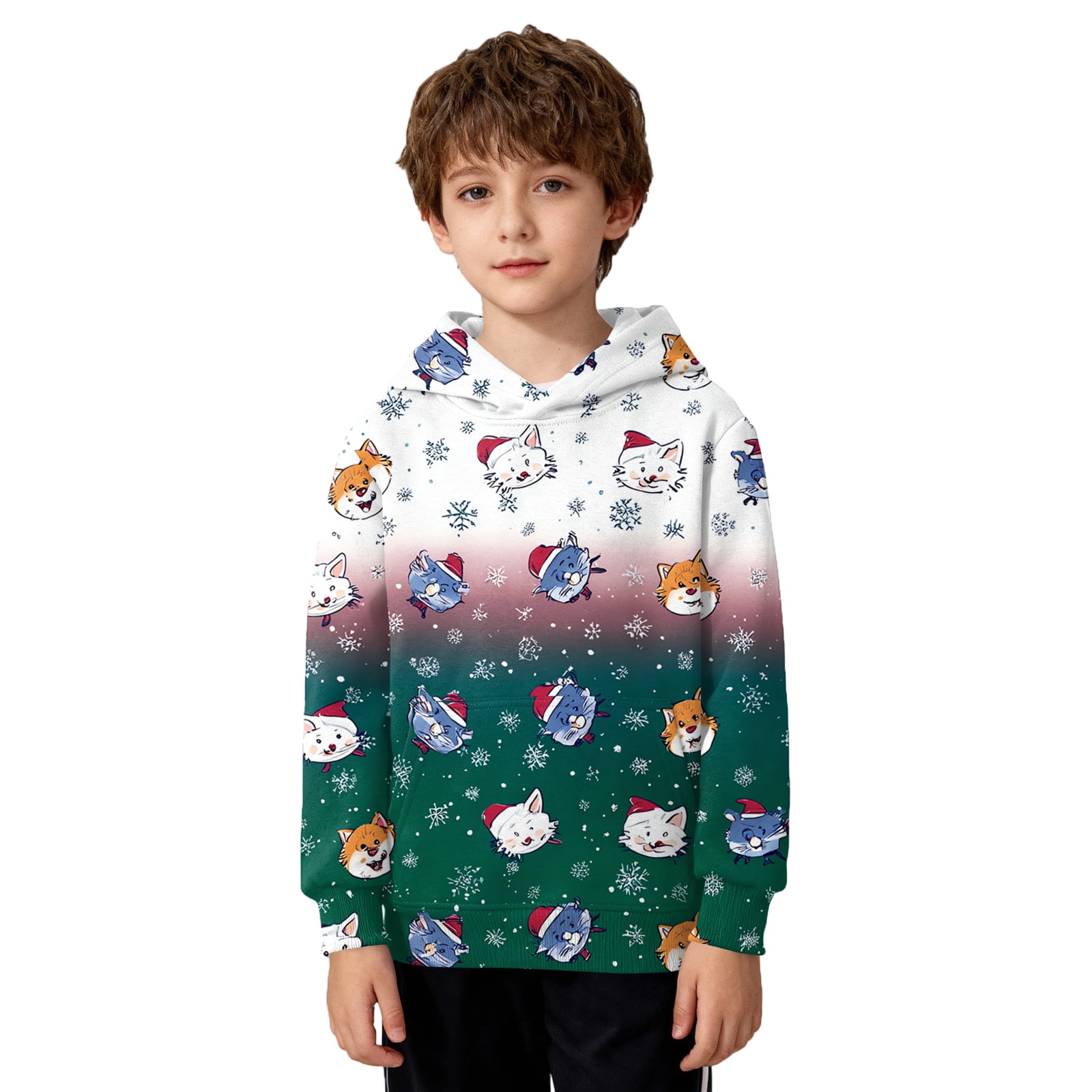 Kids Sweatshirt Boys Long Sleeve Shirts Soild Casual Pullover Shirt ...