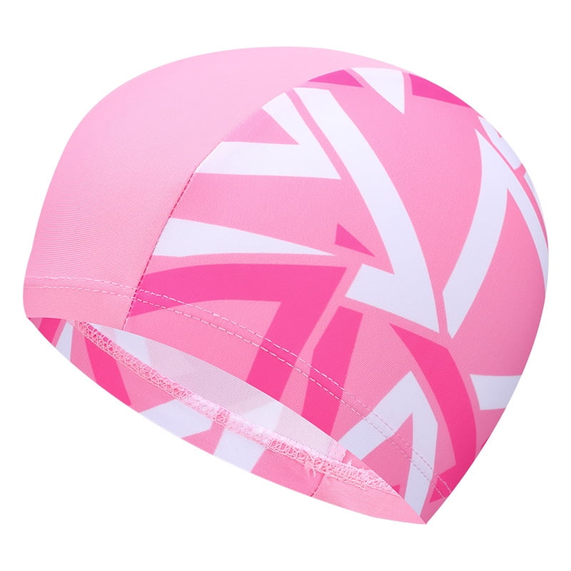 Kids Swim Cap Girls Cartoon Comfortable Cloth Cap Baby Swim Stretch Hat ...